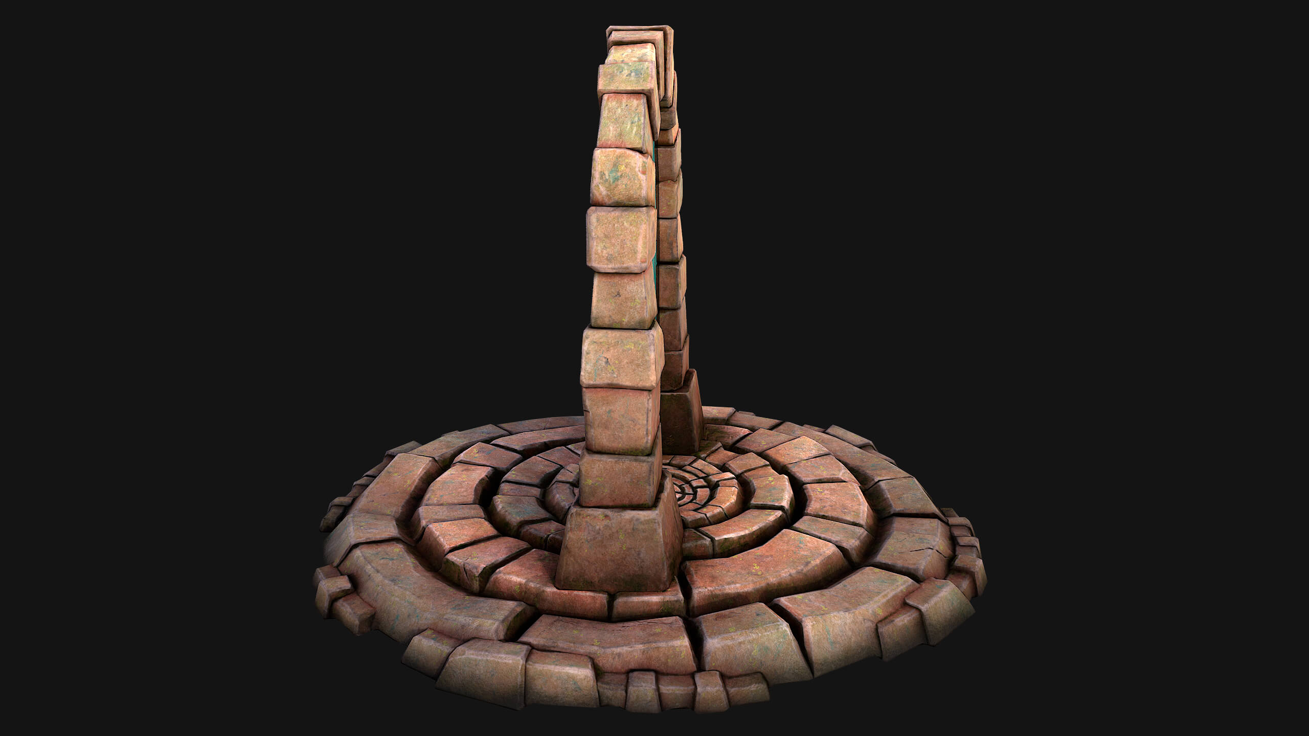 Medieval Portal Teleport in Jungle Ruins for Unreal and Unit - 3D Model ...