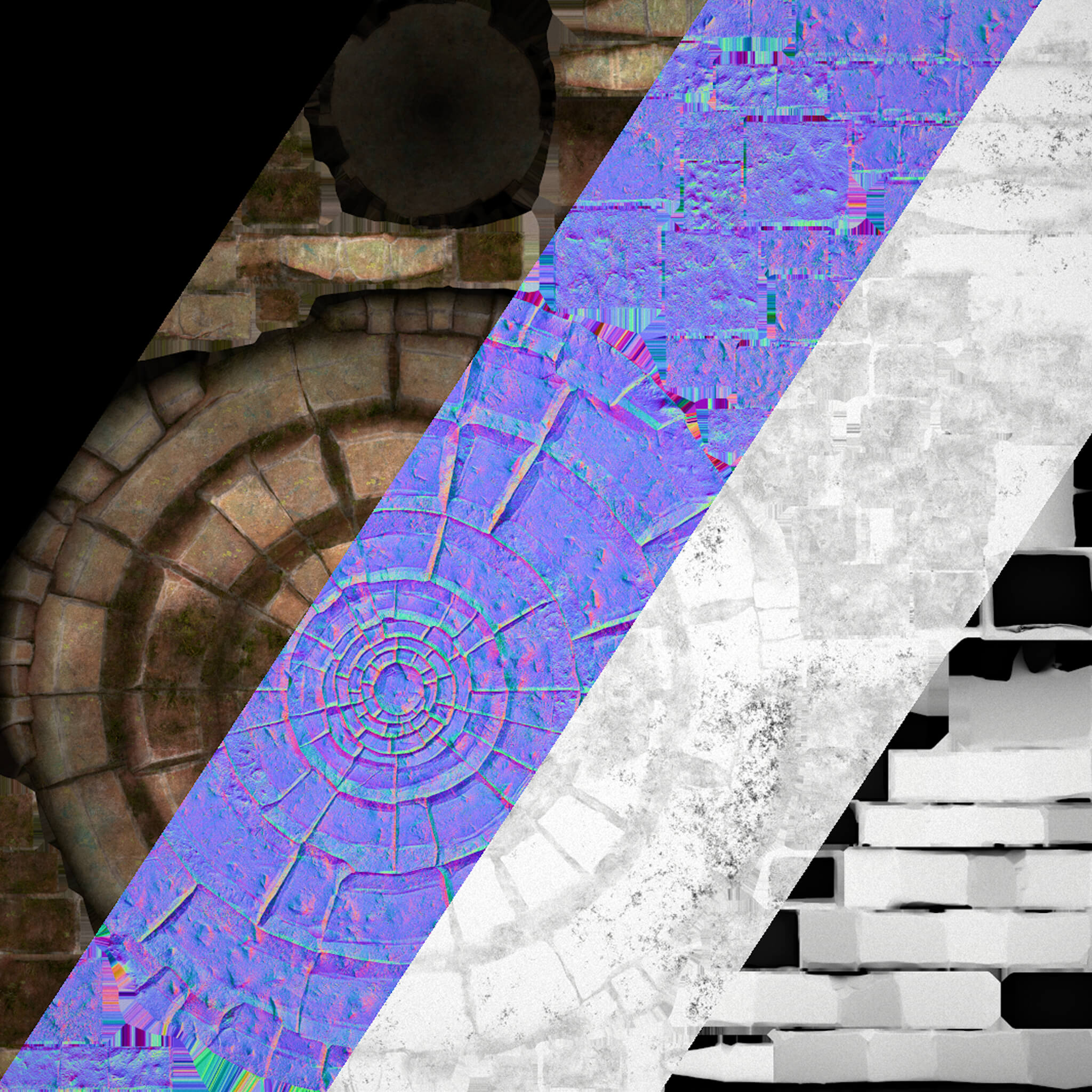 Medieval Portal Teleport in Jungle Ruins for Unreal and Unit - 3D Model by Dereza