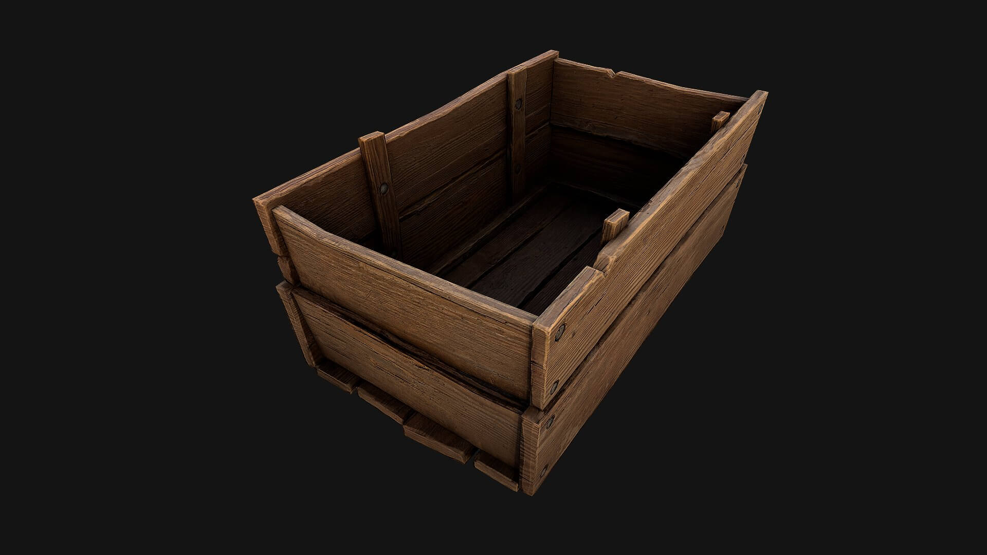 Potato Box Crate - 3D Model by Dereza