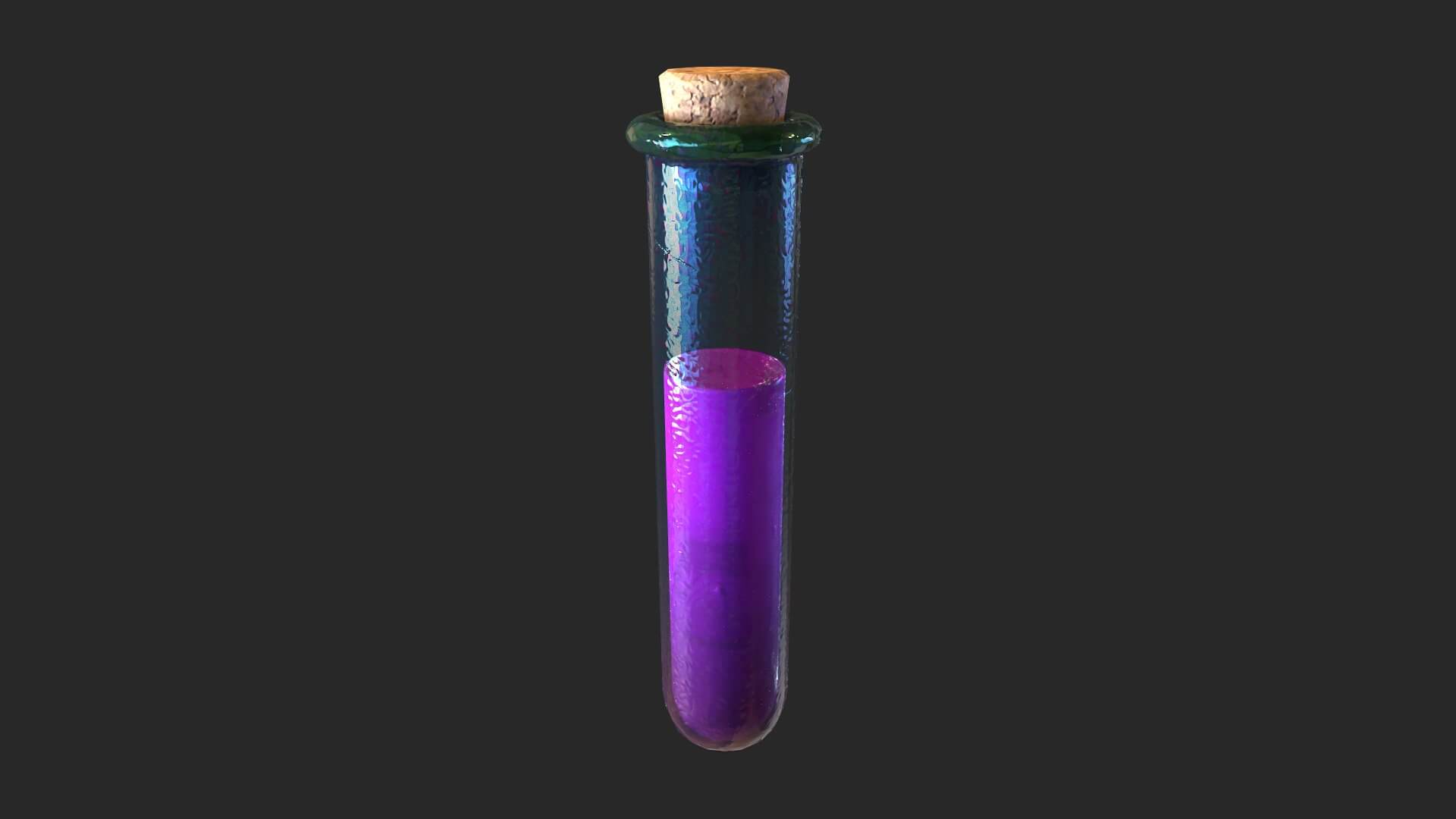 Potion Test Tube Small - 3D Model by Dereza