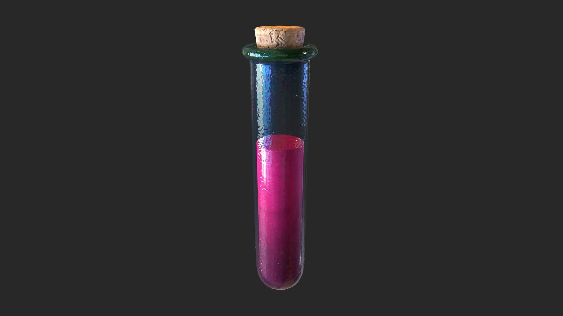 Potion Test Tube Small - 3D Model by Dereza