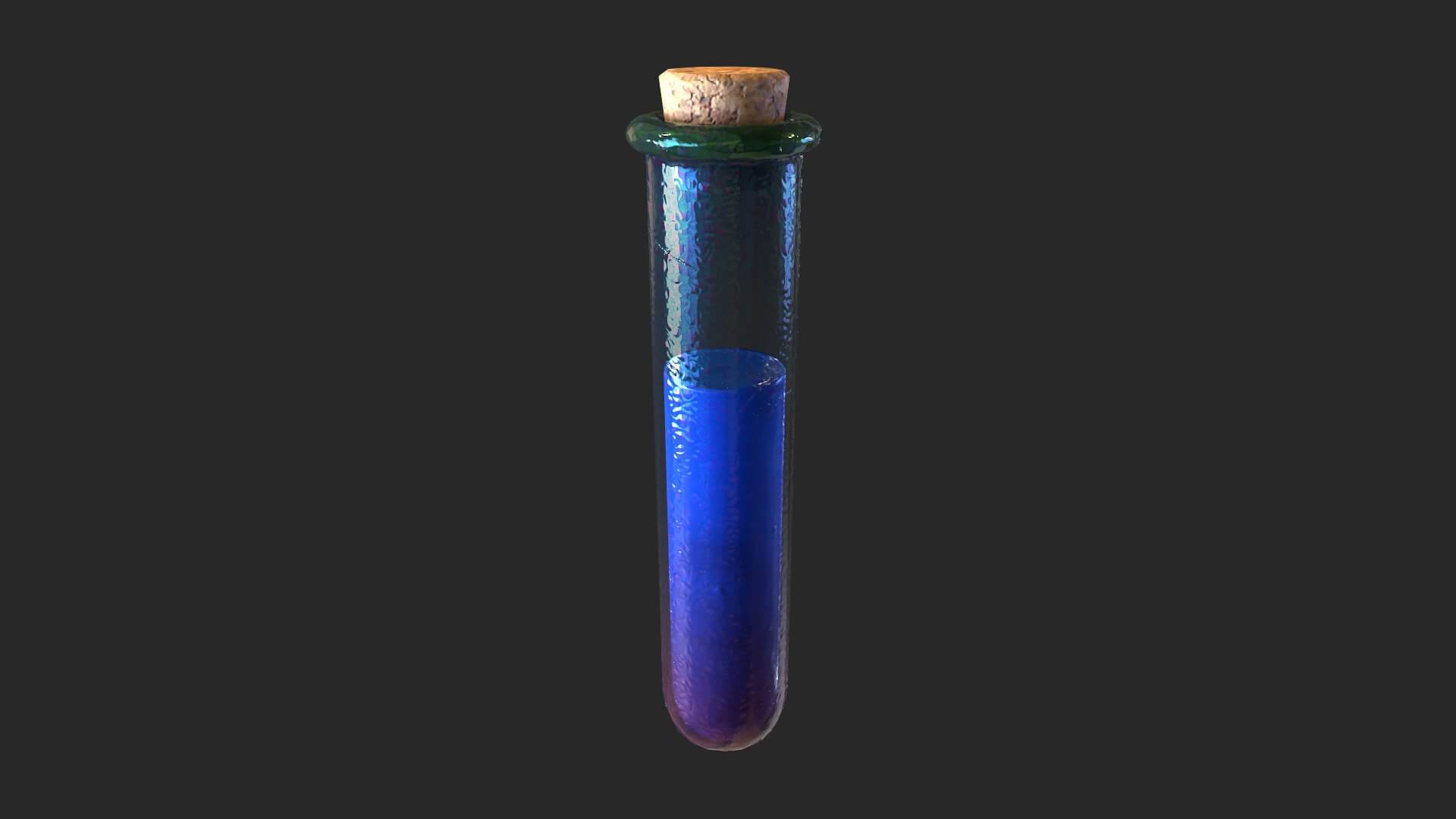 Potion Test Tube Small - 3D Model by Dereza