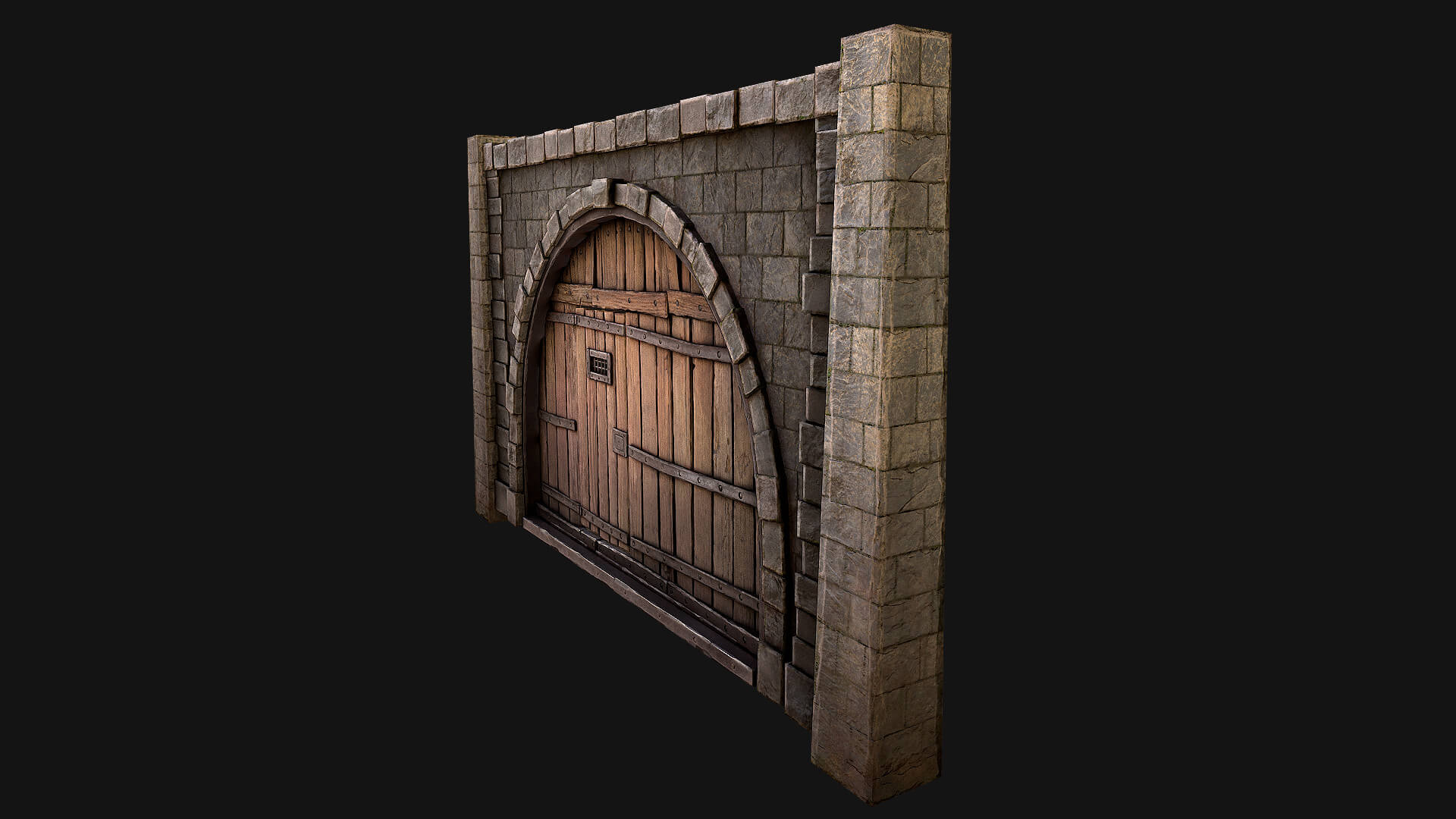 Prison Doors Gate - 3D Model by Dereza