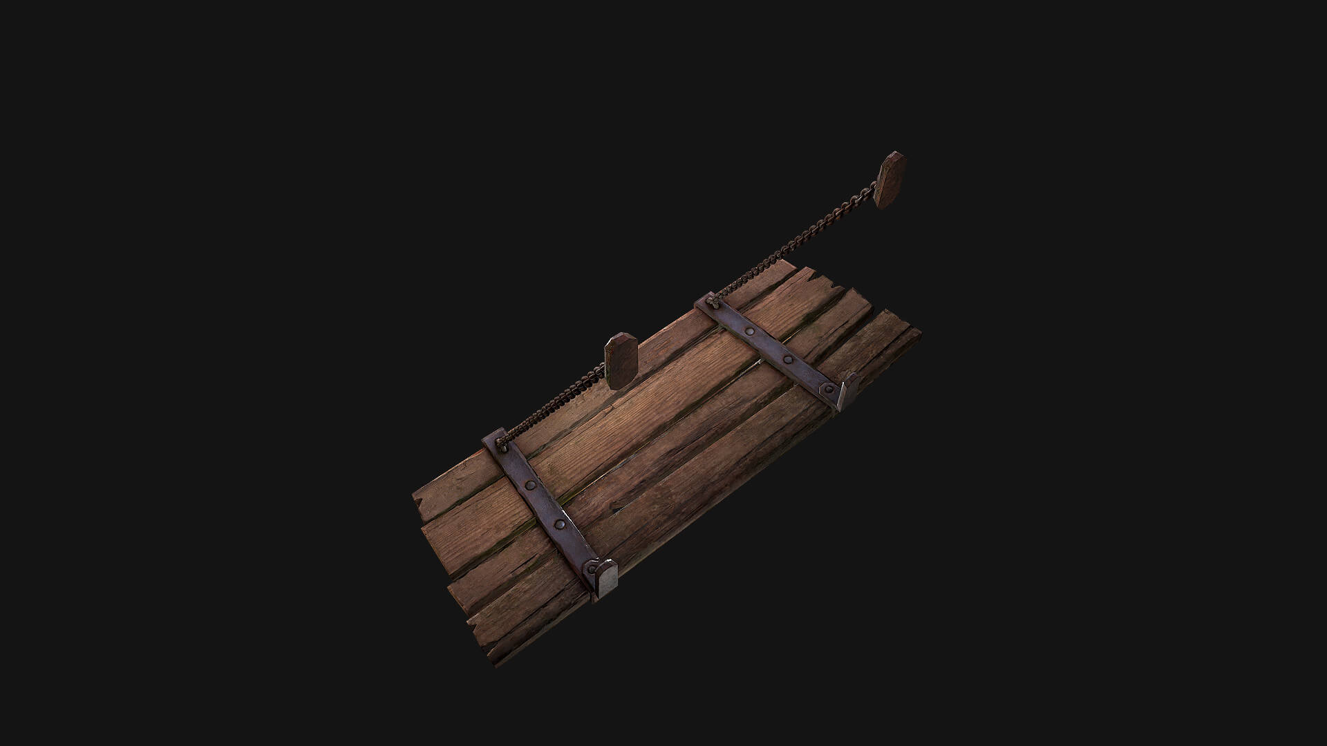 Medieval Prison Bed - 3D Model by Dereza