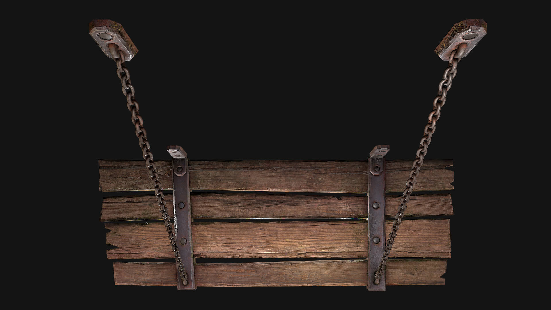 Medieval Prison Bed - 3D Model by Dereza