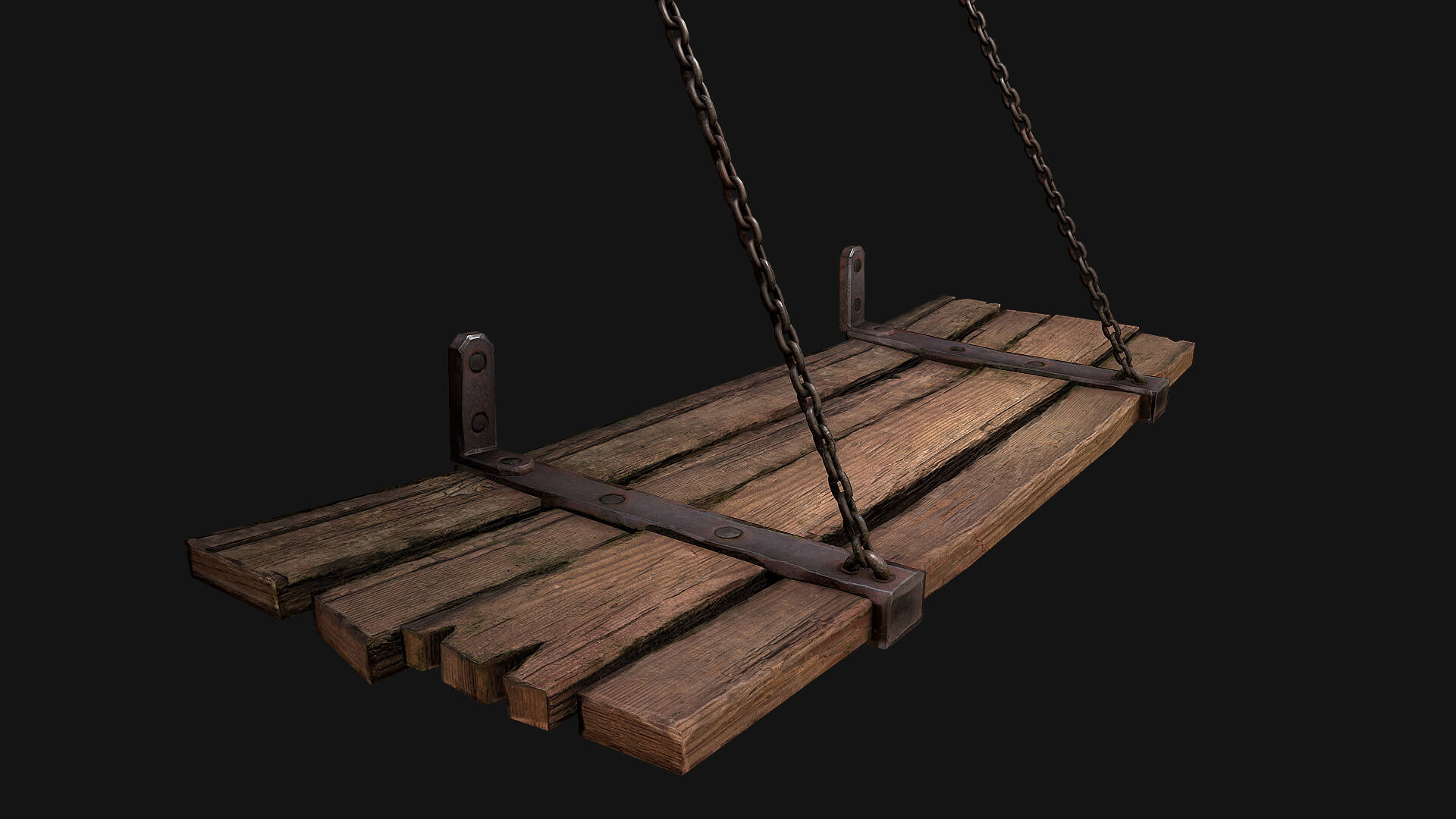 Medieval Prison Bed - 3D Model by Dereza