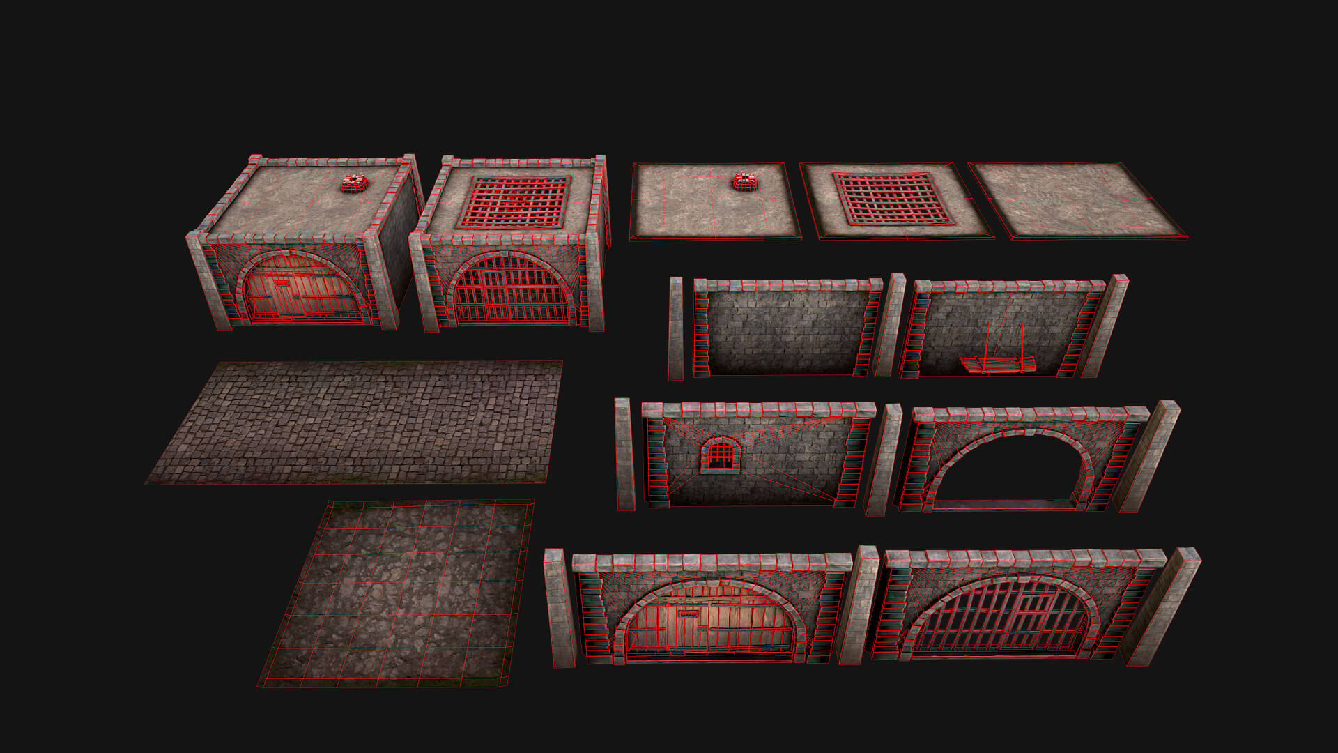 Medieval Prison Constructor - 3D Model by Dereza
