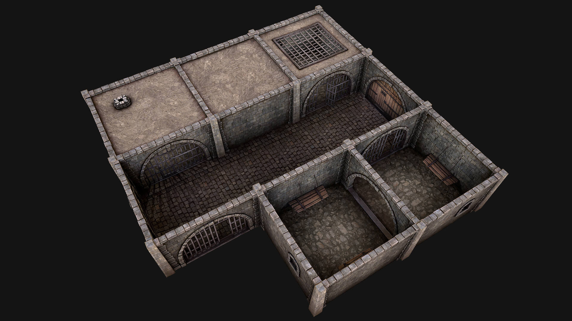 Medieval Prison Constructor - 3D Model by Dereza