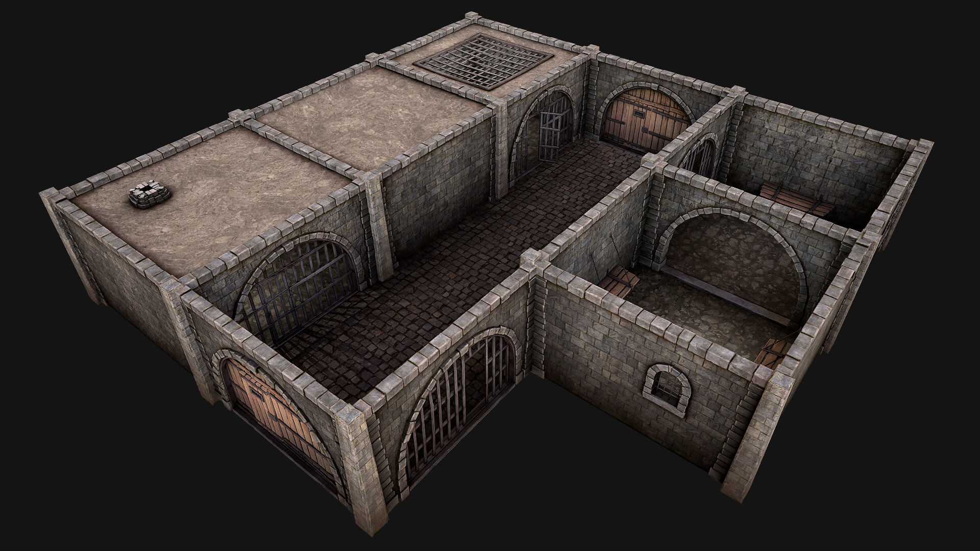 Medieval Prison Constructor and Torture Pack - 3D Model by Dereza