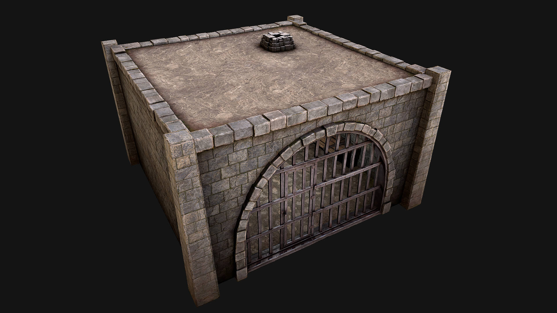 Medieval Prison Cell - 3D Model by Dereza