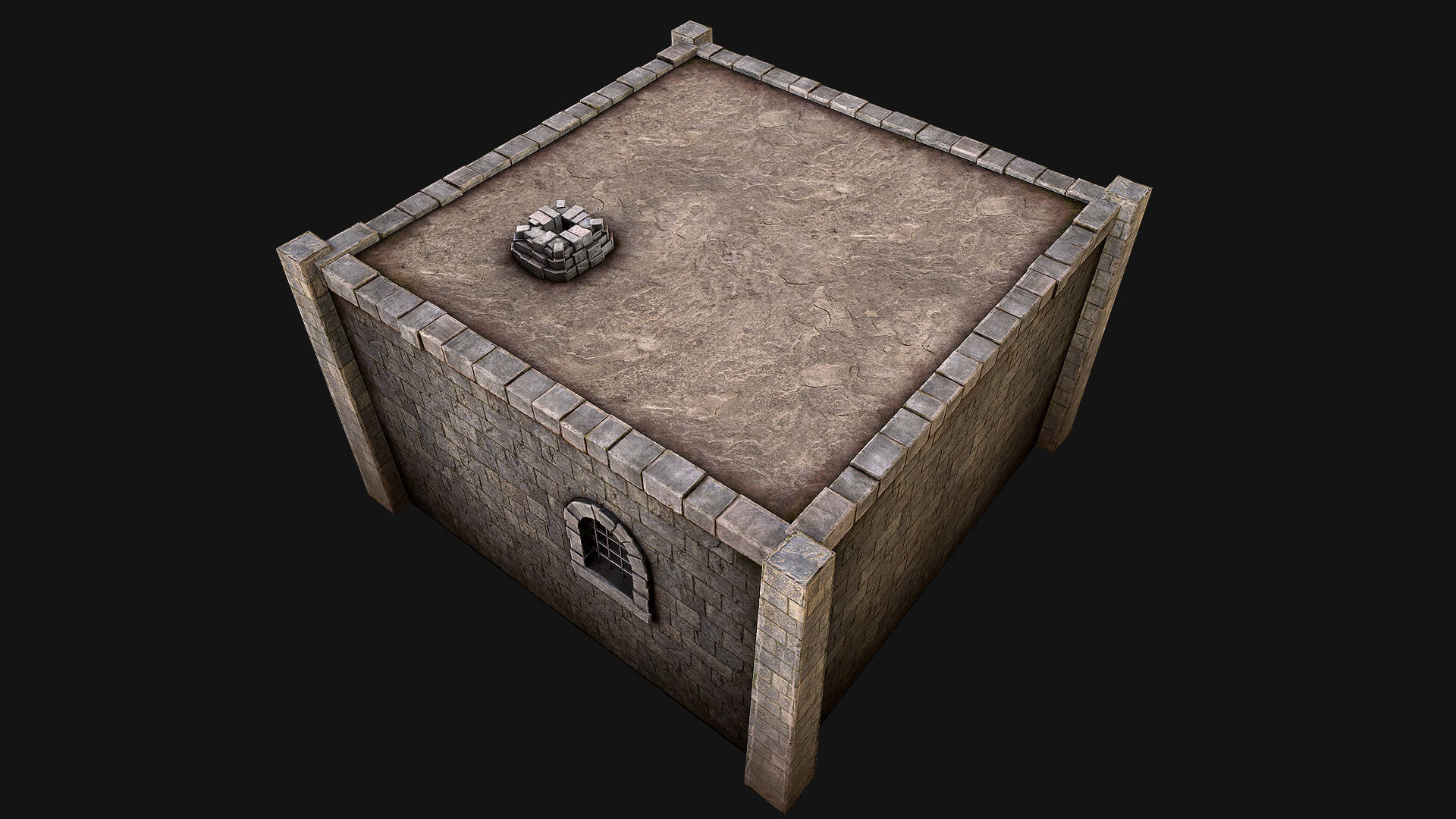 Medieval Prison Cell - 3D Model by Dereza