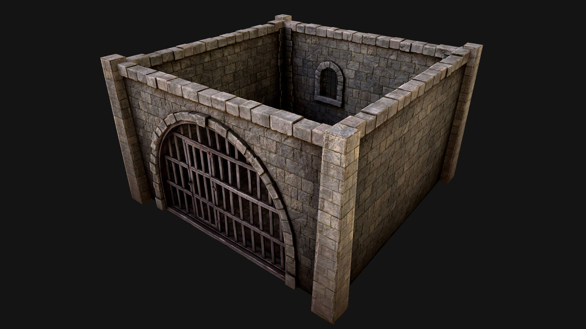 Medieval Prison Cell - 3D Model by Dereza