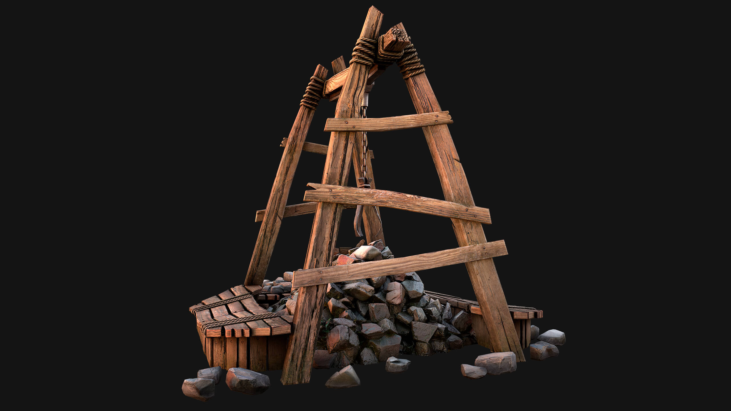 Quarry Stone Rock Mine - 3D Model by Dereza