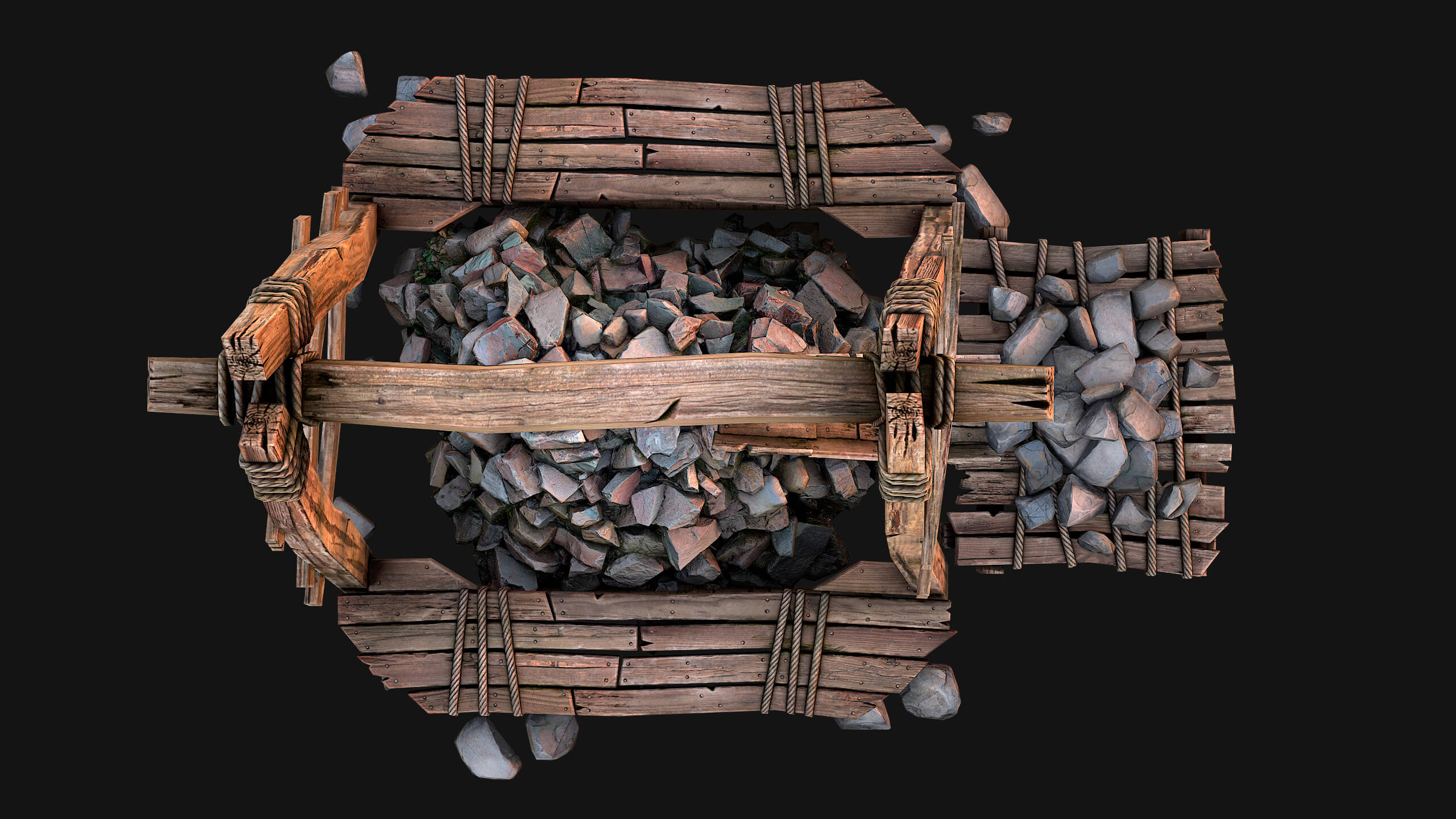 Quarry Stone Rock Mine - 3D Model by Dereza