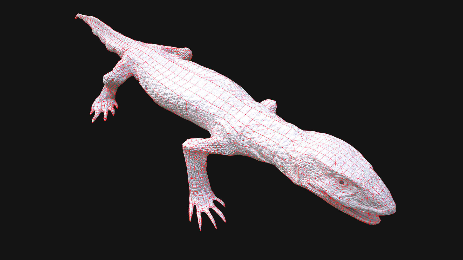 Reptiles Iguana and lizard - 3D Model by Dereza