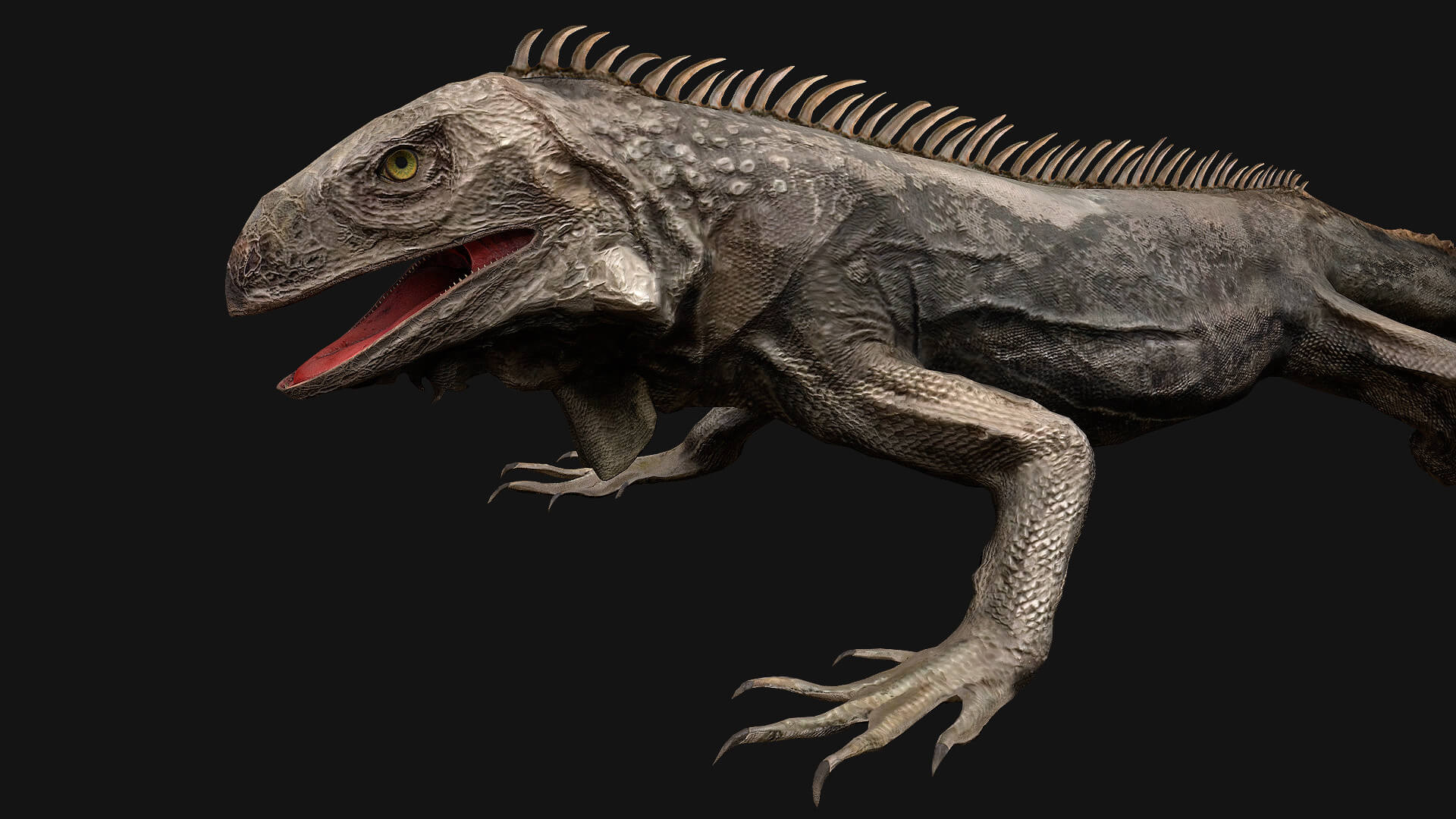 Reptiles Iguana and lizard - 3D Model by Dereza