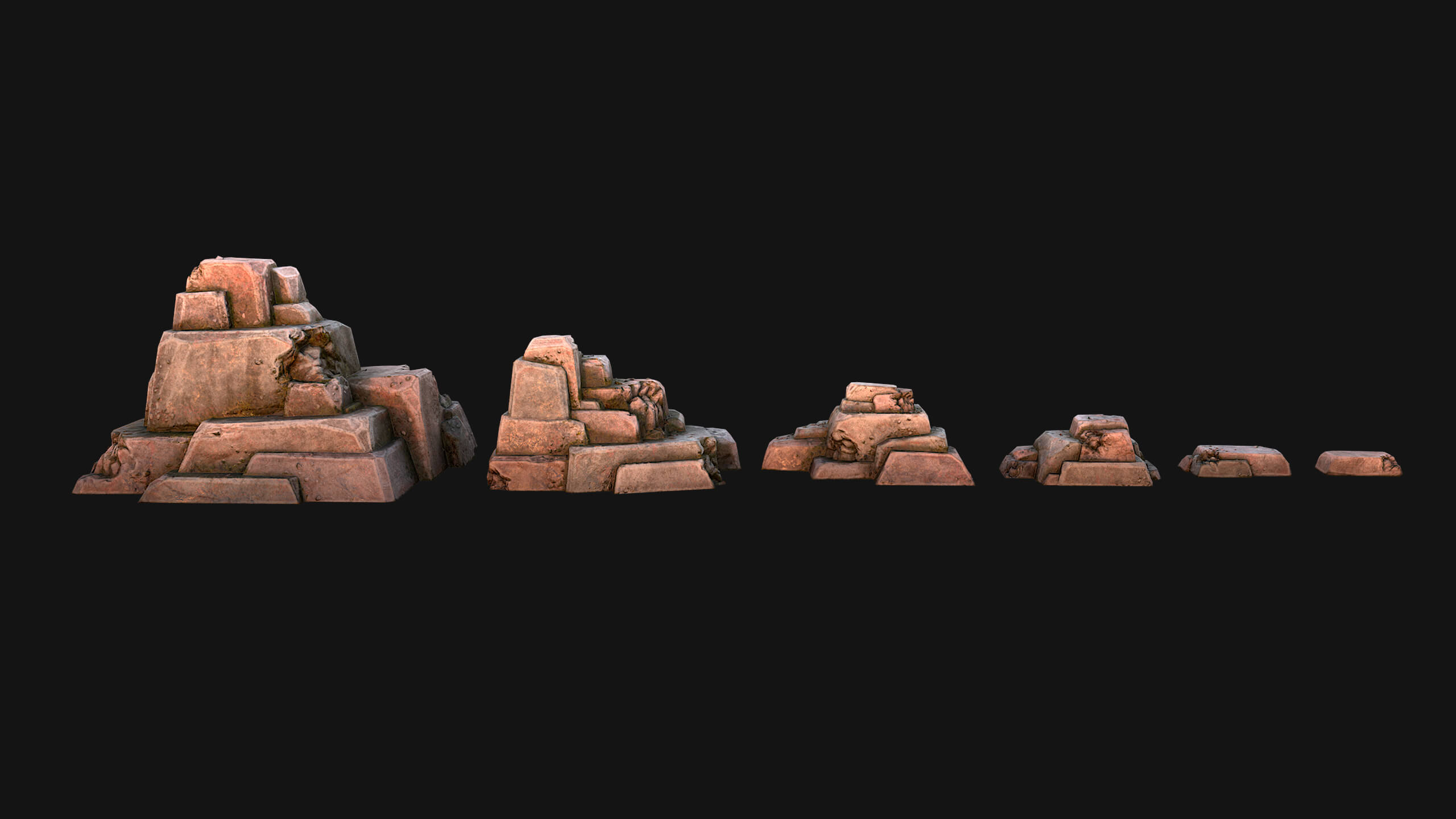 Rocks Stones Pack - 3D Model by Dereza