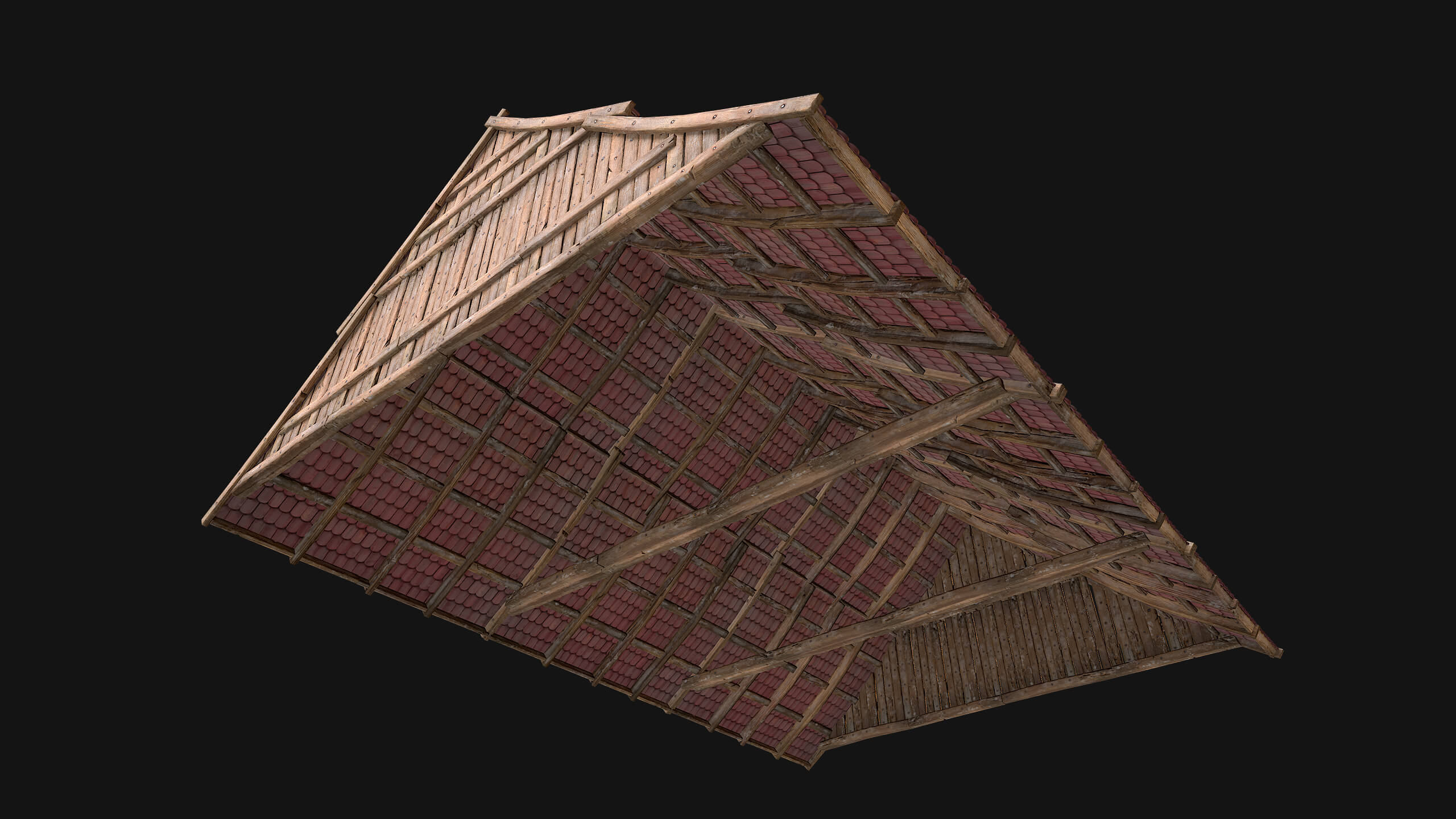 Medieval Tile Roof Constructor - 3D Model by Dereza