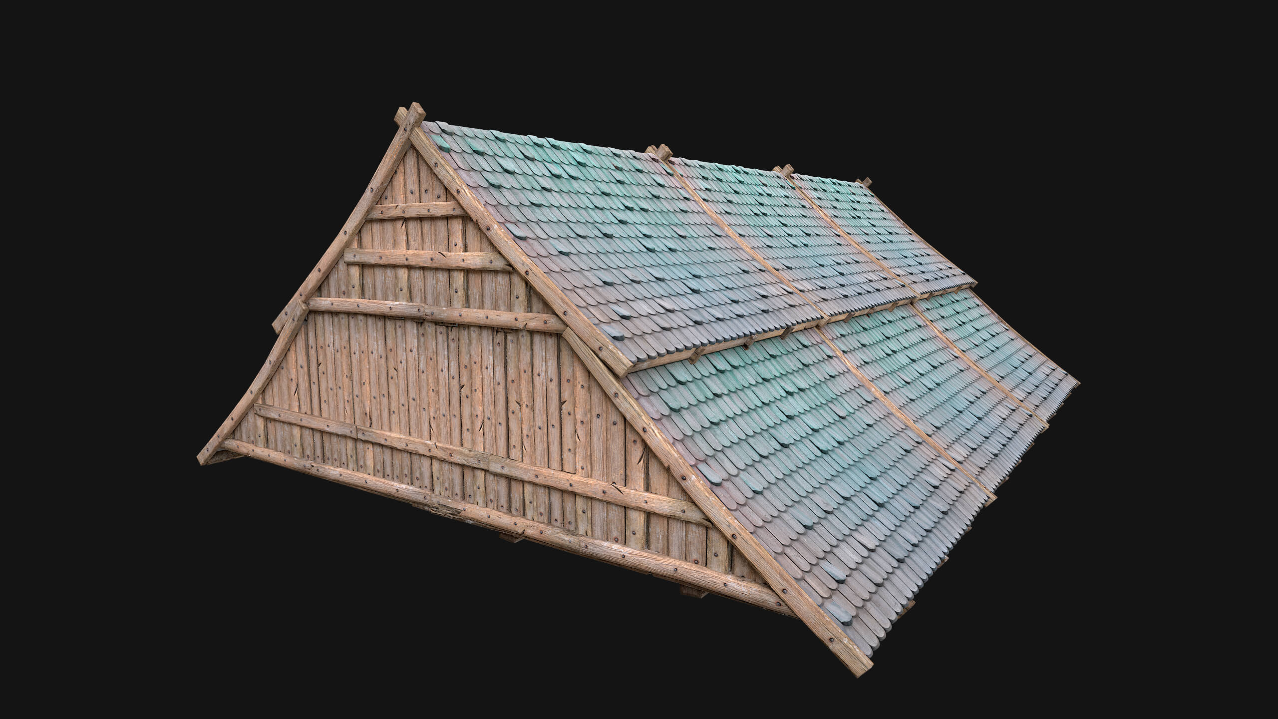 Medieval Tile Roof Constructor - 3D Model by Dereza