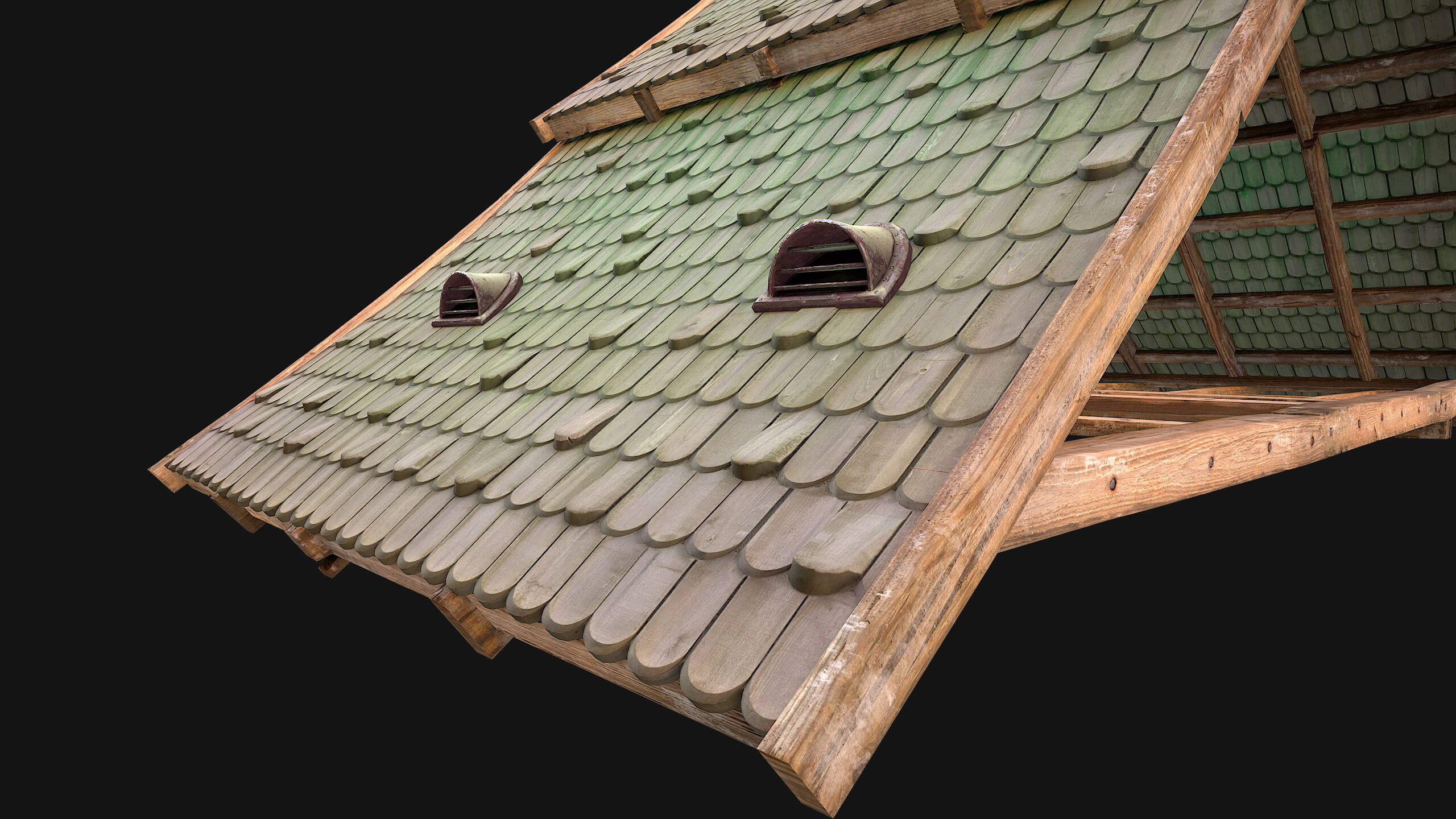 Medieval Tile Roof Constructor - 3D Model by Dereza