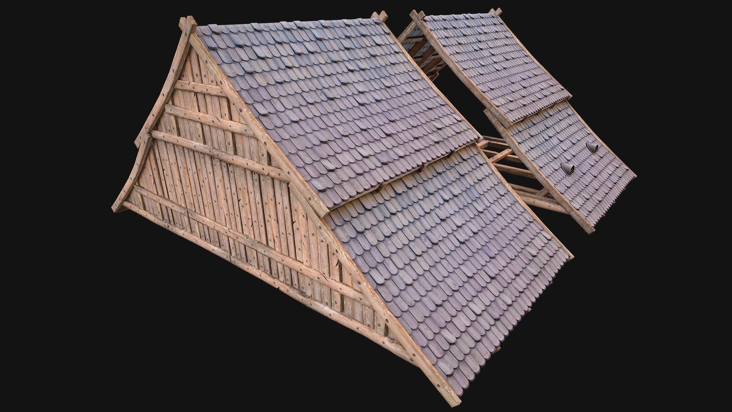 Medieval Tile Roof Constructor - 3D Model by Dereza