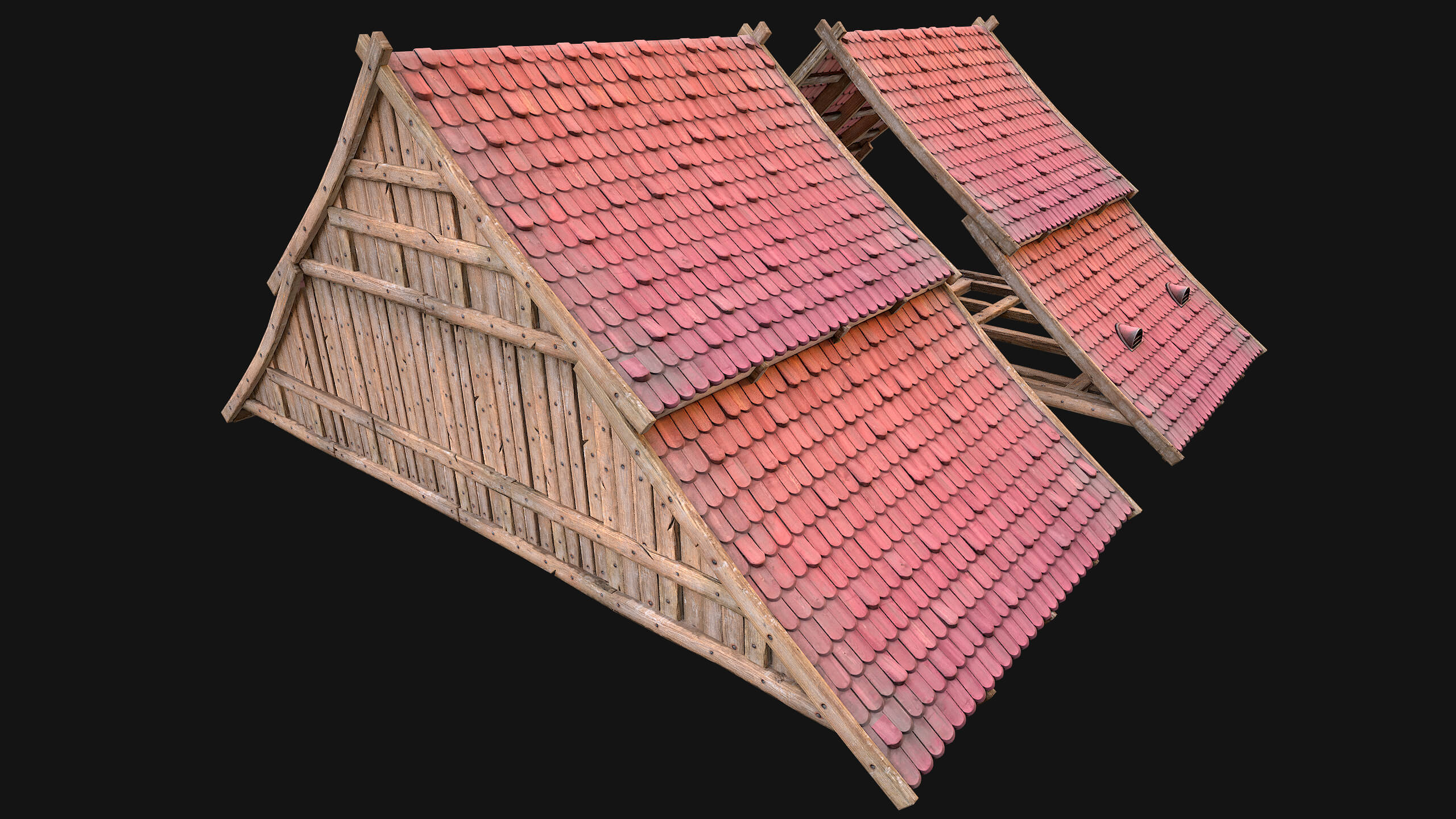 Medieval Tile Roof Constructor - 3D Model by Dereza
