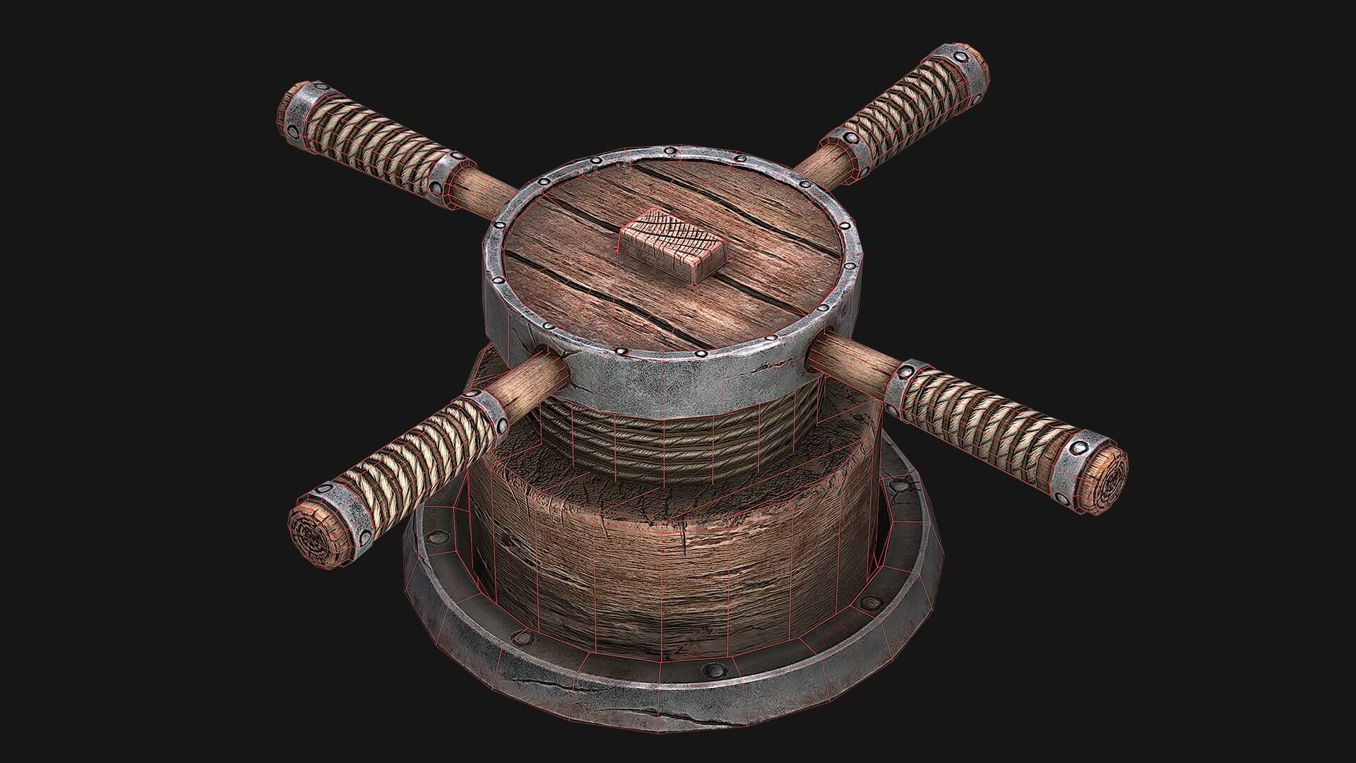 Rotating Mechanism - 3D Model by Dereza