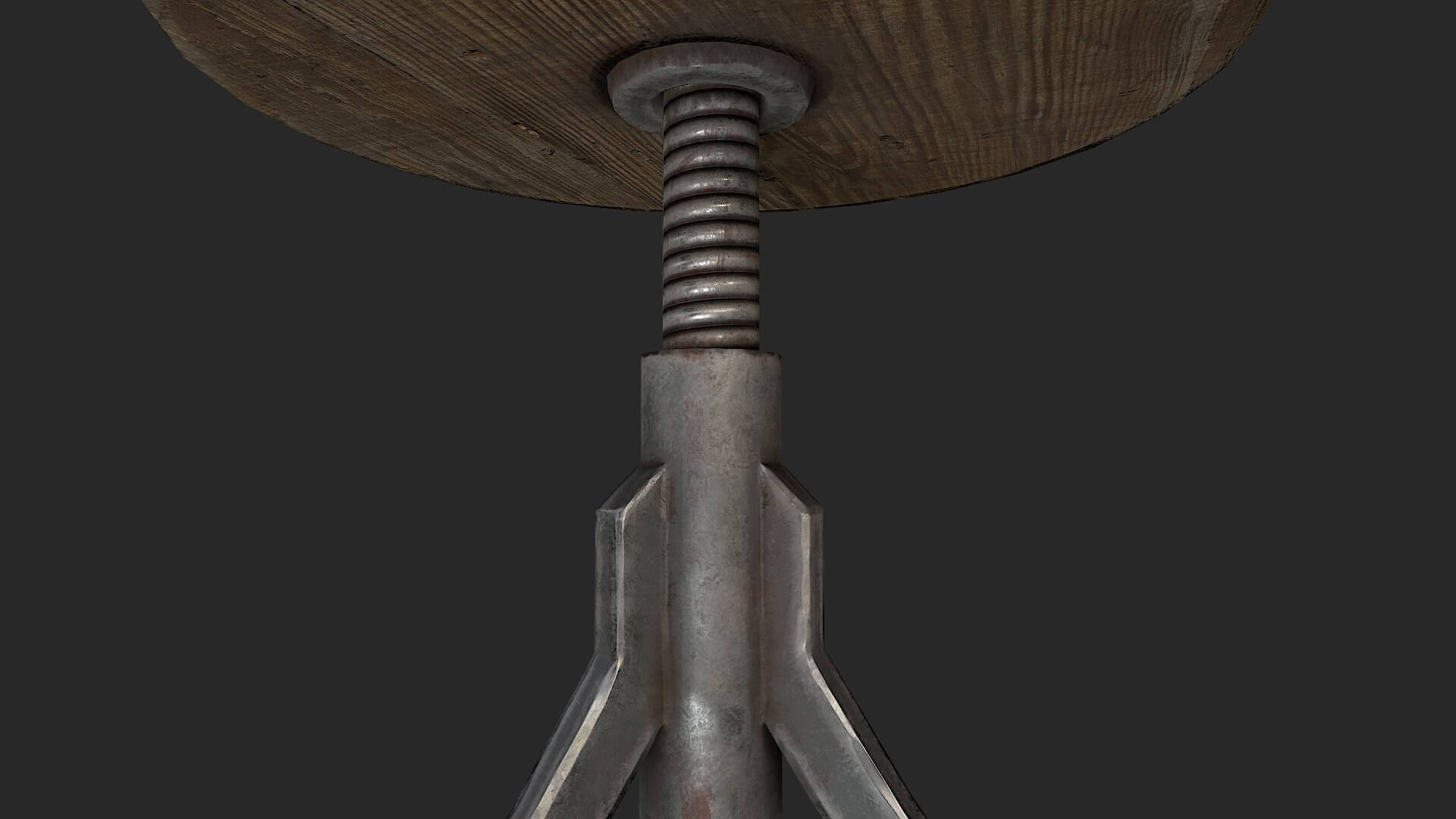 Rotating Stool - 3D Model by Dereza