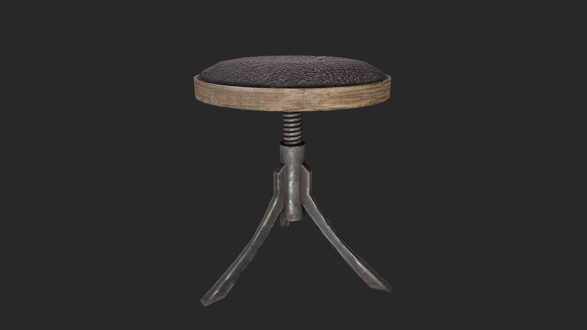 Rotating Stool - 3D Model by Dereza