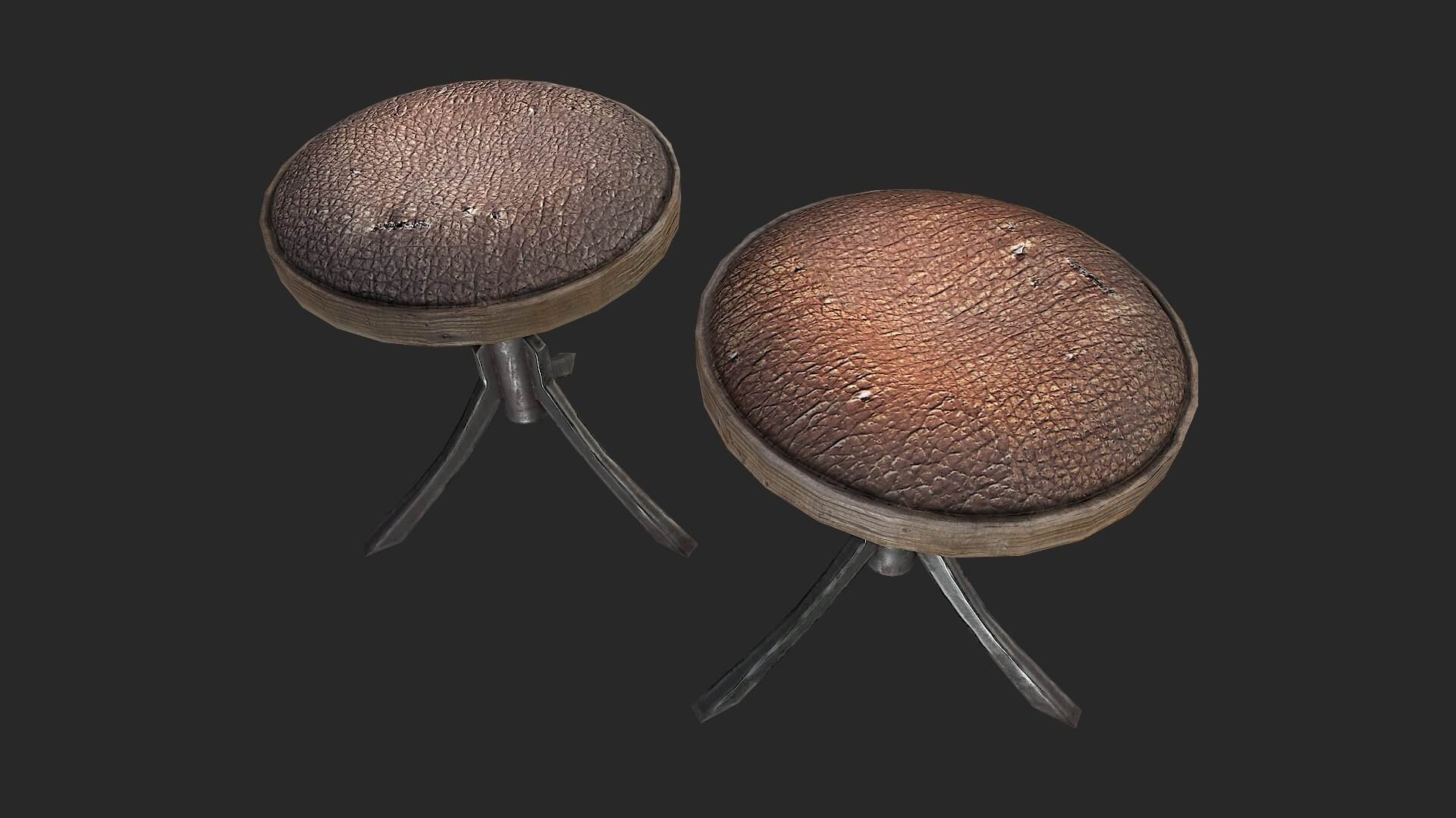Rotating Stool - 3D Model by Dereza