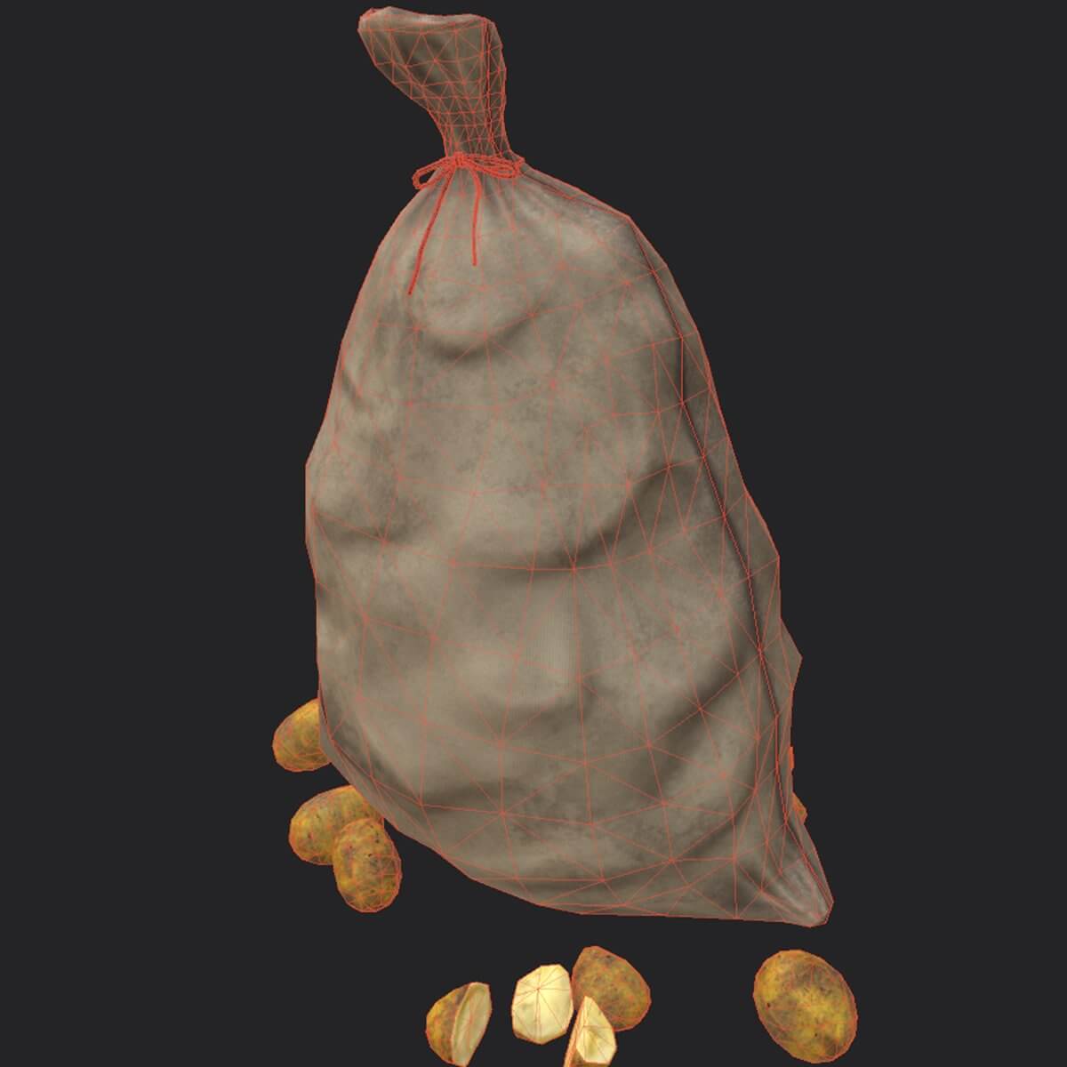 Sack Pack - 3D Model by Dereza