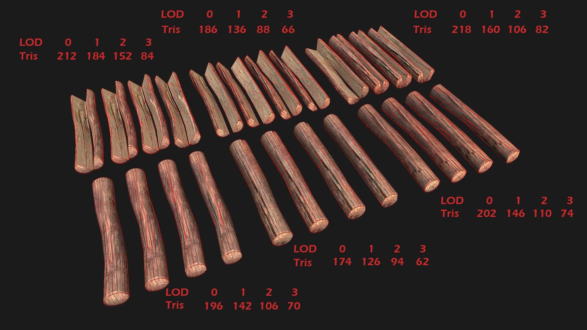 Sawmill and Lumberjack Set - 3D Model by Dereza