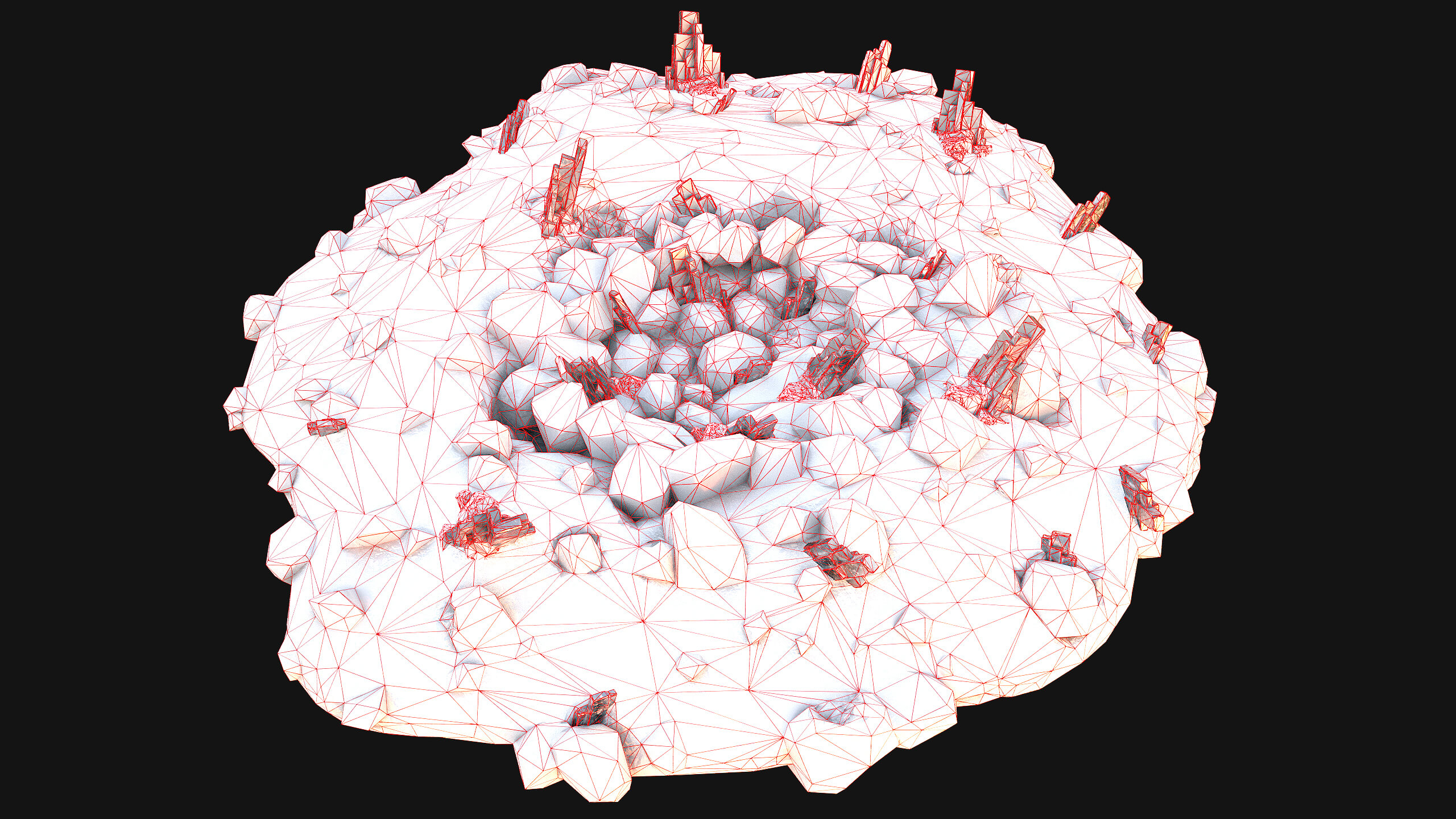 Silver Ore Deposits Mine Environment - 3D Model by Dereza