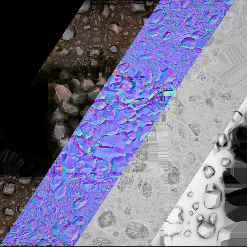 Silver Ore Deposits Mine Environment - 3D Model by Dereza