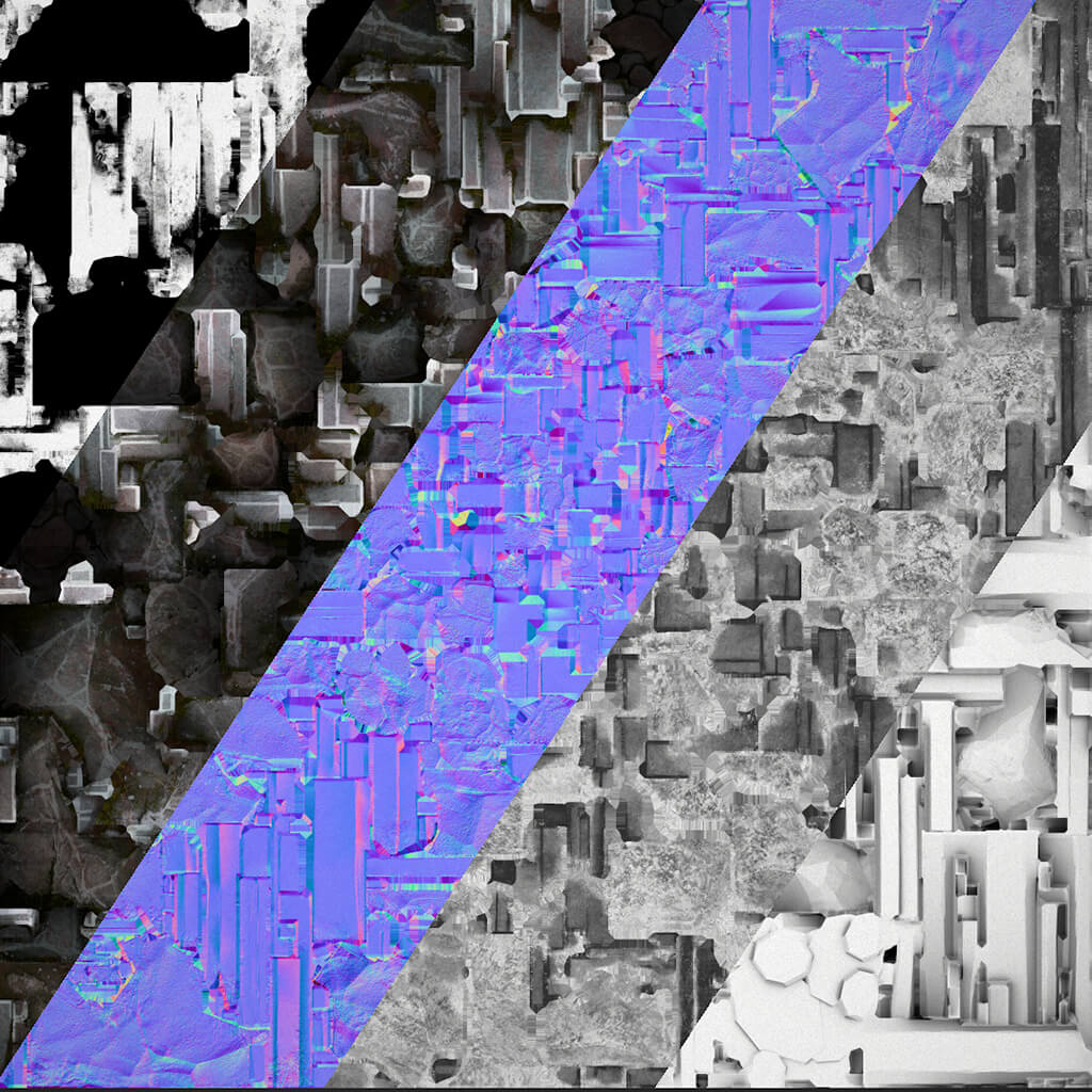 Silver Ore Metal Deposits for Mine - 3D Model by Dereza