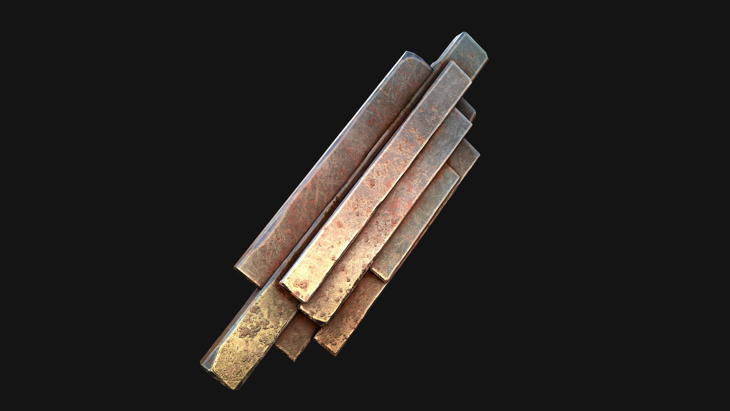 Silver Ore Mineral Stones and Rocks - 3D Model by Dereza