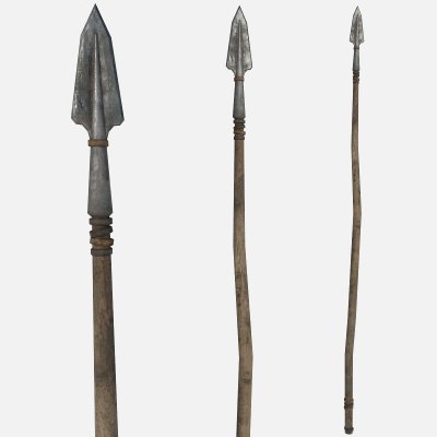 Spear - 3D Model by Dereza