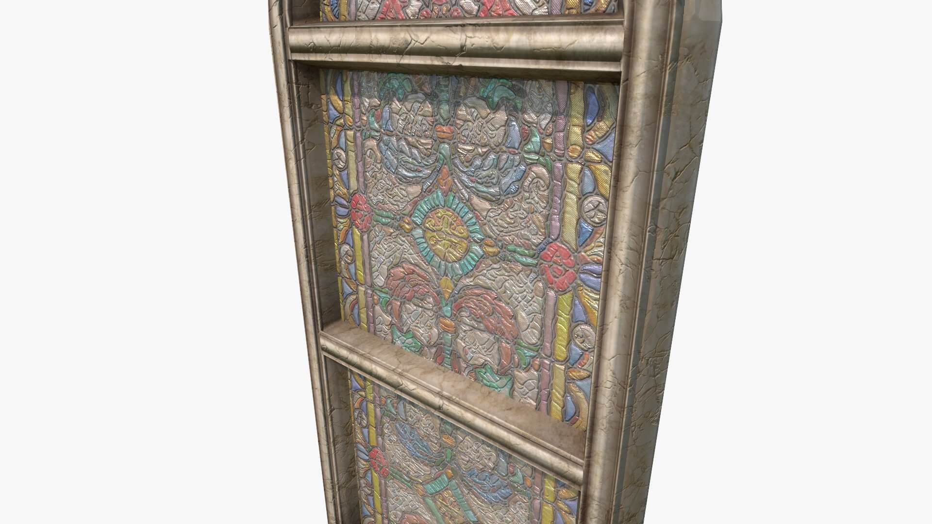 Stained Glass Church Window - 3D Model by Dereza