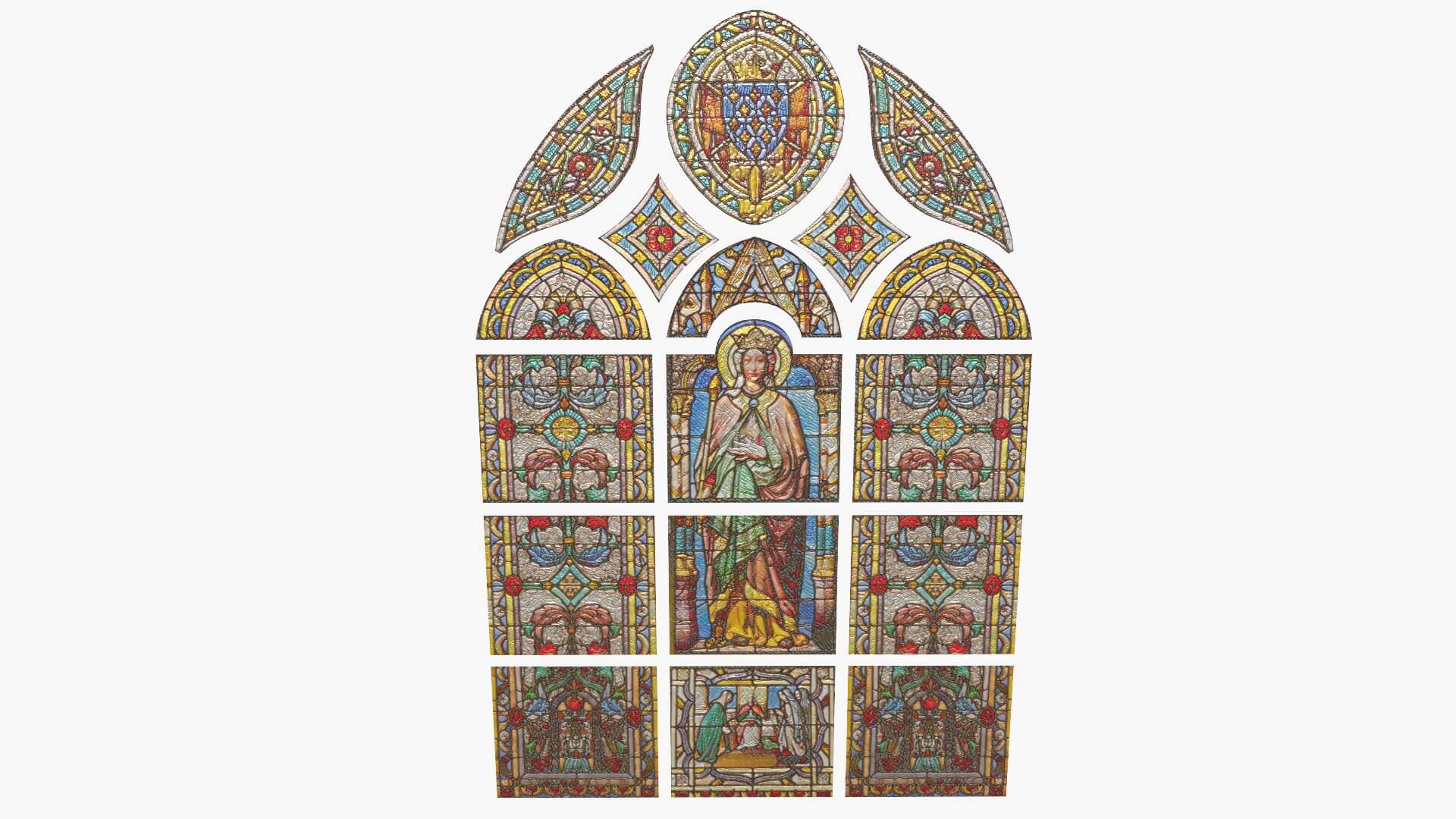 Stained Glass - 3D Model by Dereza
