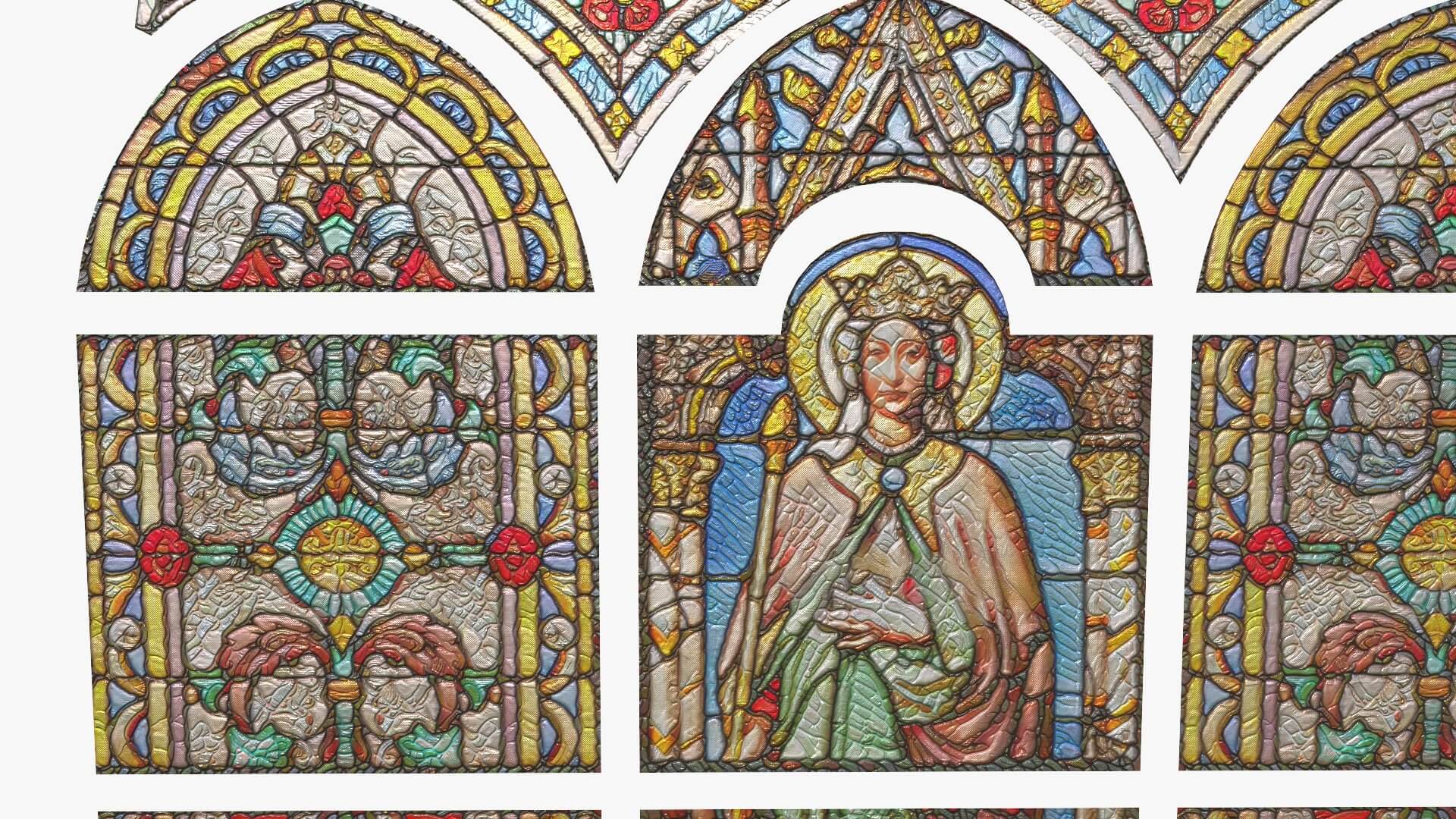 Stained Glass - 3D Model by Dereza