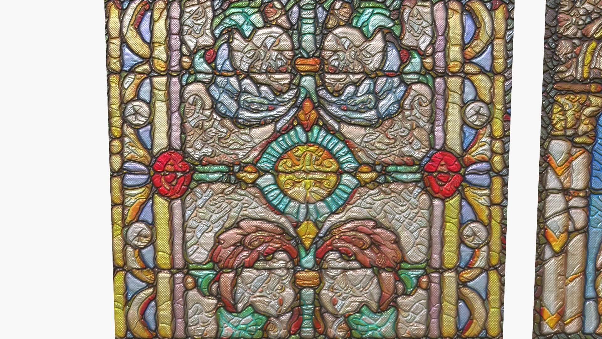 Stained Glass - 3D Model by Dereza