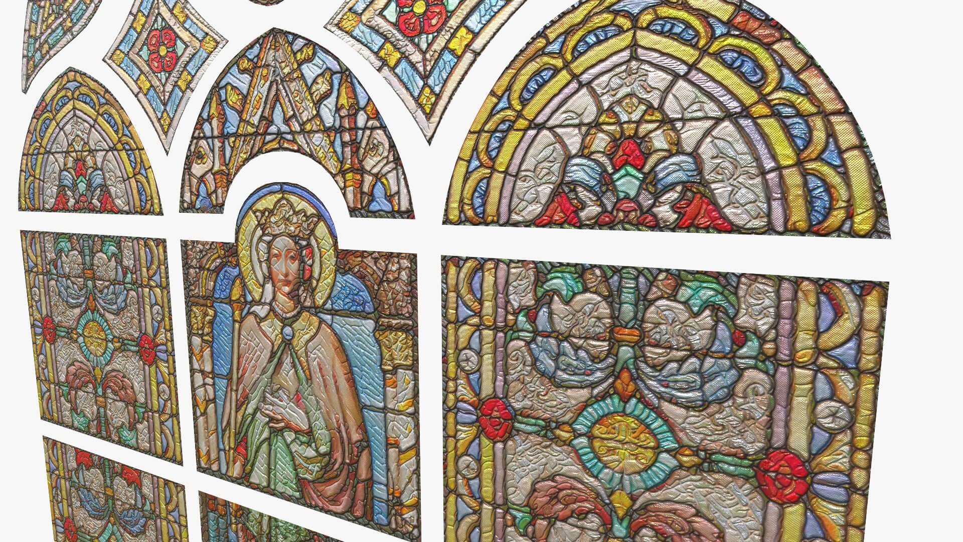 Stained Glass - 3D Model by Dereza