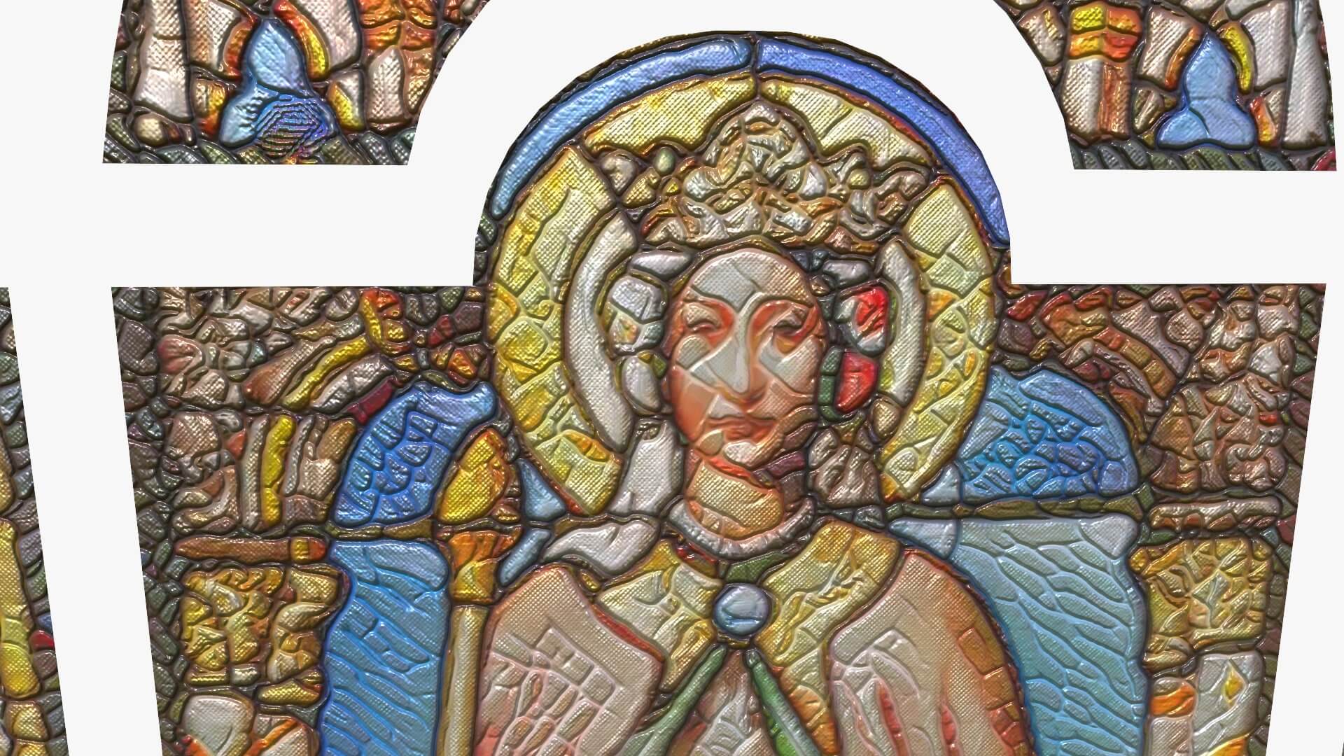 Stained Glass - 3D Model by Dereza