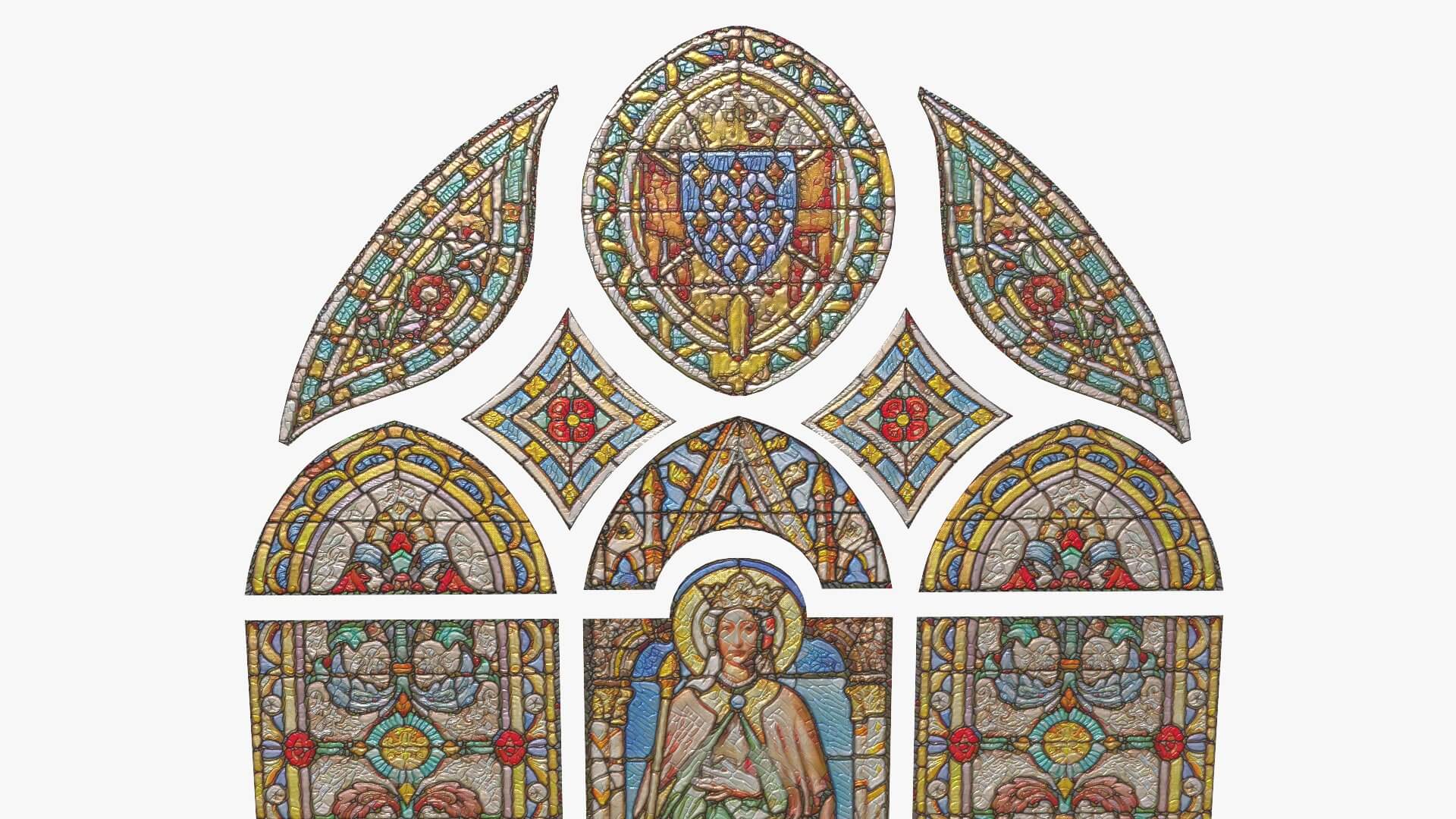 Stained Glass - 3D Model by Dereza