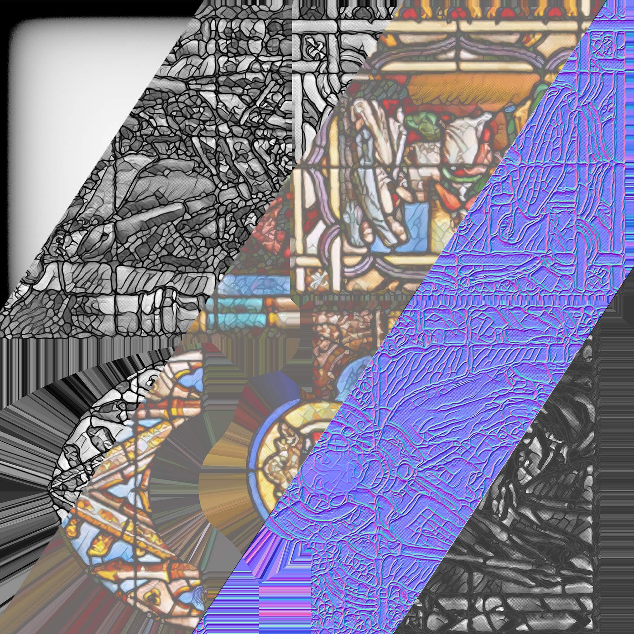 Stained Glass - 3D Model by Dereza