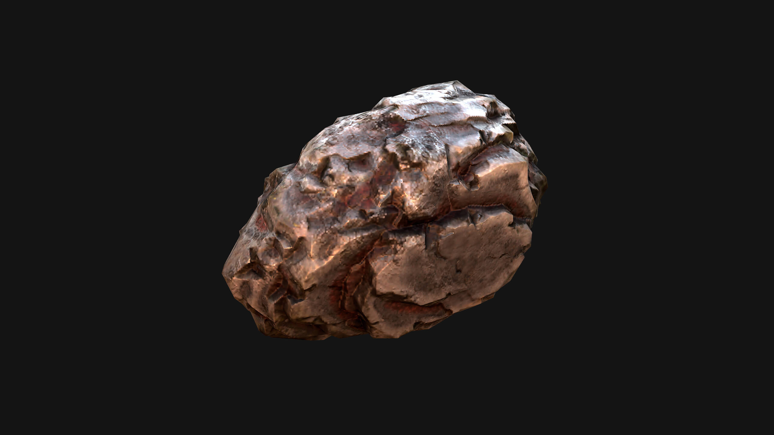 Stones and Rocks Iron Ore Mineral - 3D Model by Dereza