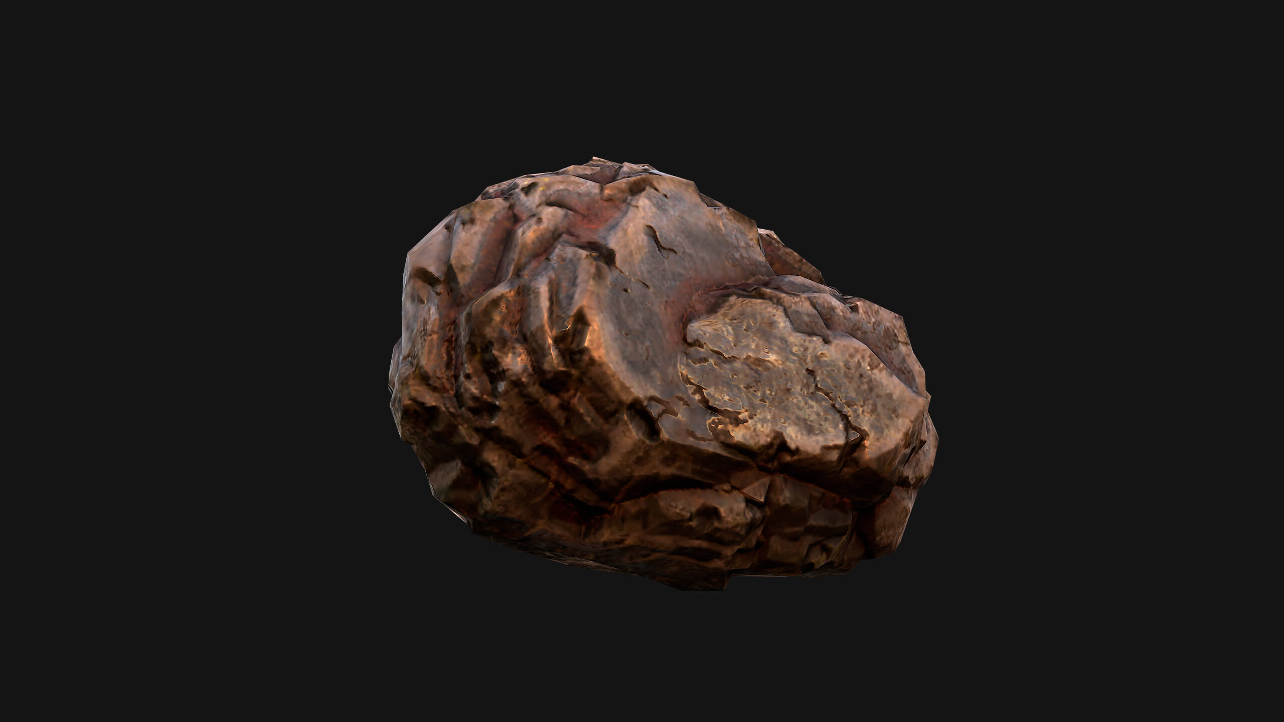 Stones and Rocks Iron Ore Mineral - 3D Model by Dereza