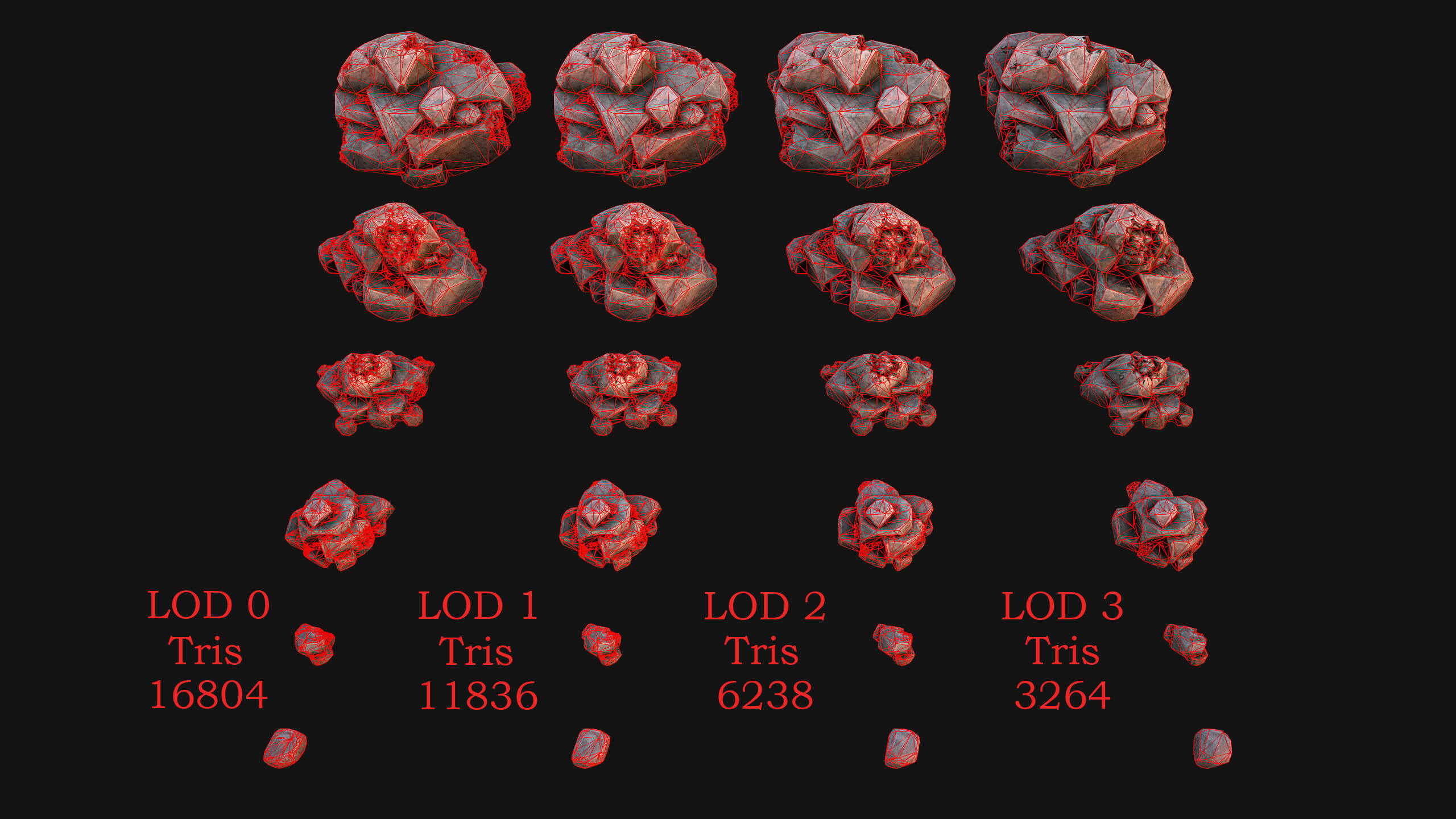 Stones and Rocks Stylized Pack - 3D Model by Dereza