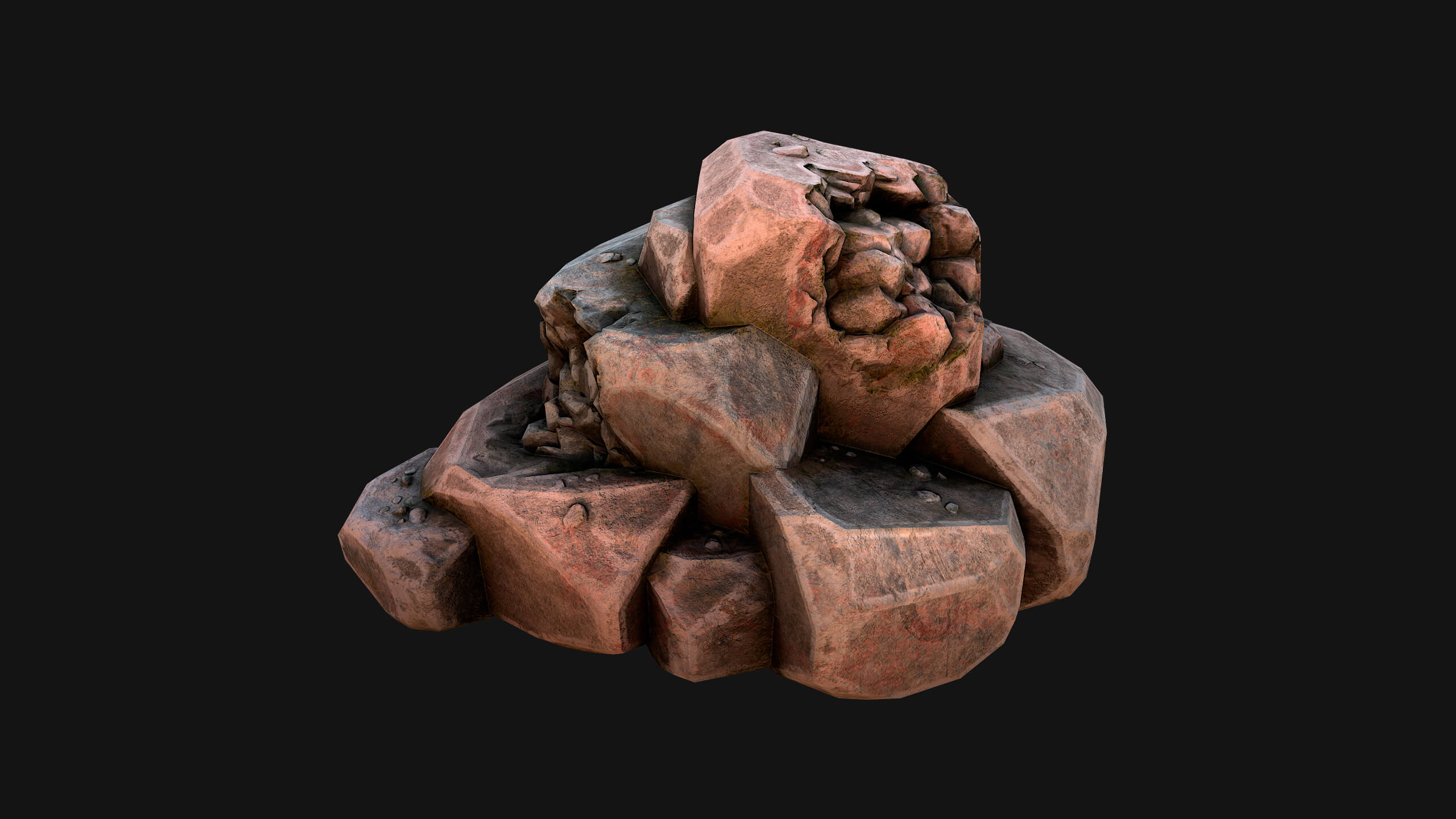 Stones and Rocks Stylized Pack - 3D Model by Dereza