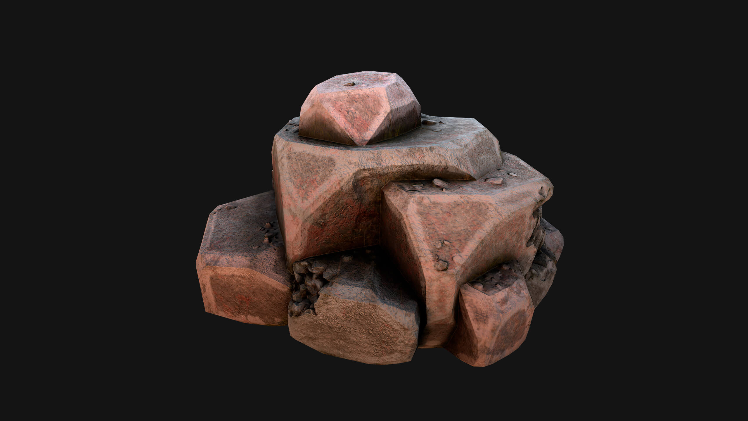 Stones and Rocks Stylized Pack - 3D Model by Dereza